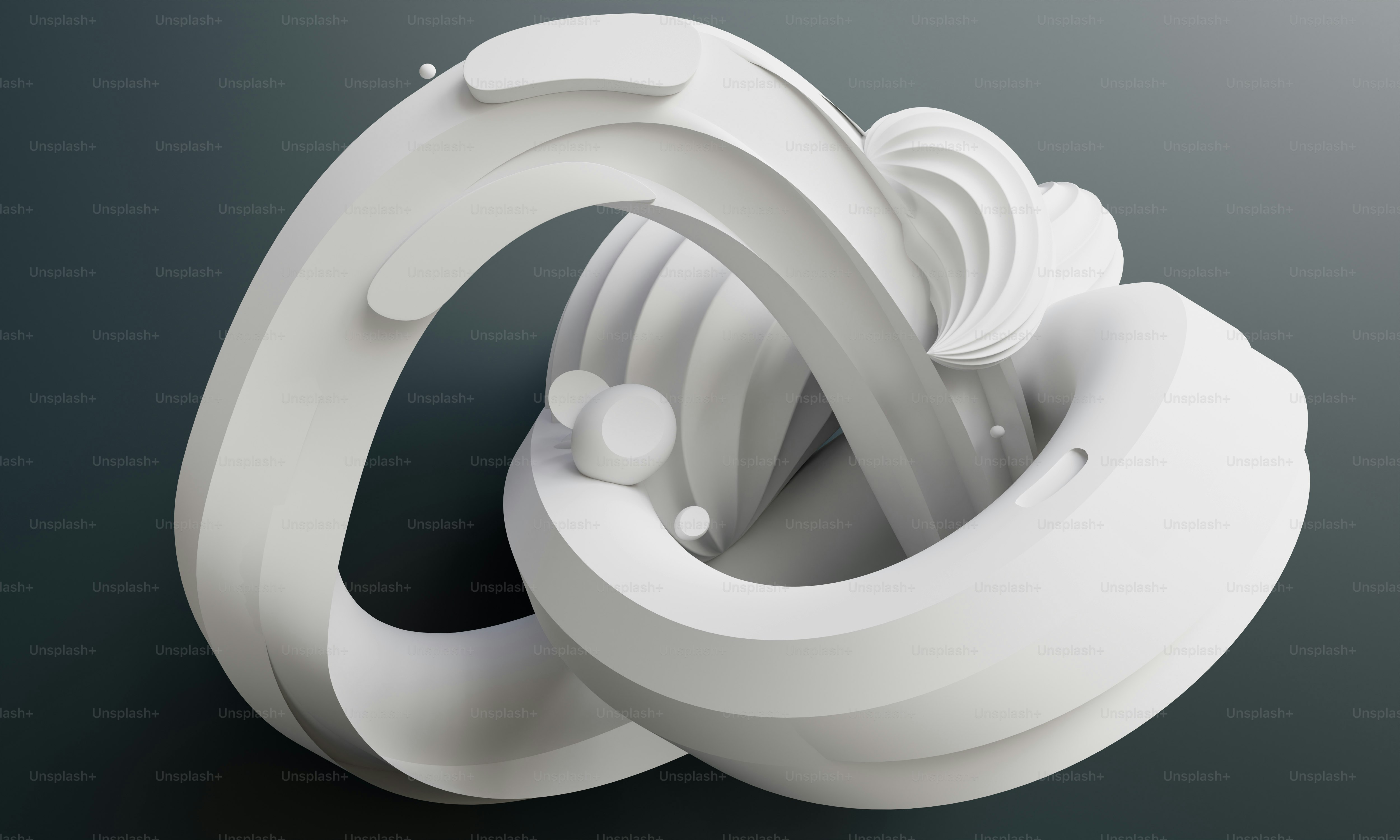 Un objeto blanco con un diseño en espiral foto – Imagen de Abstracto en ...