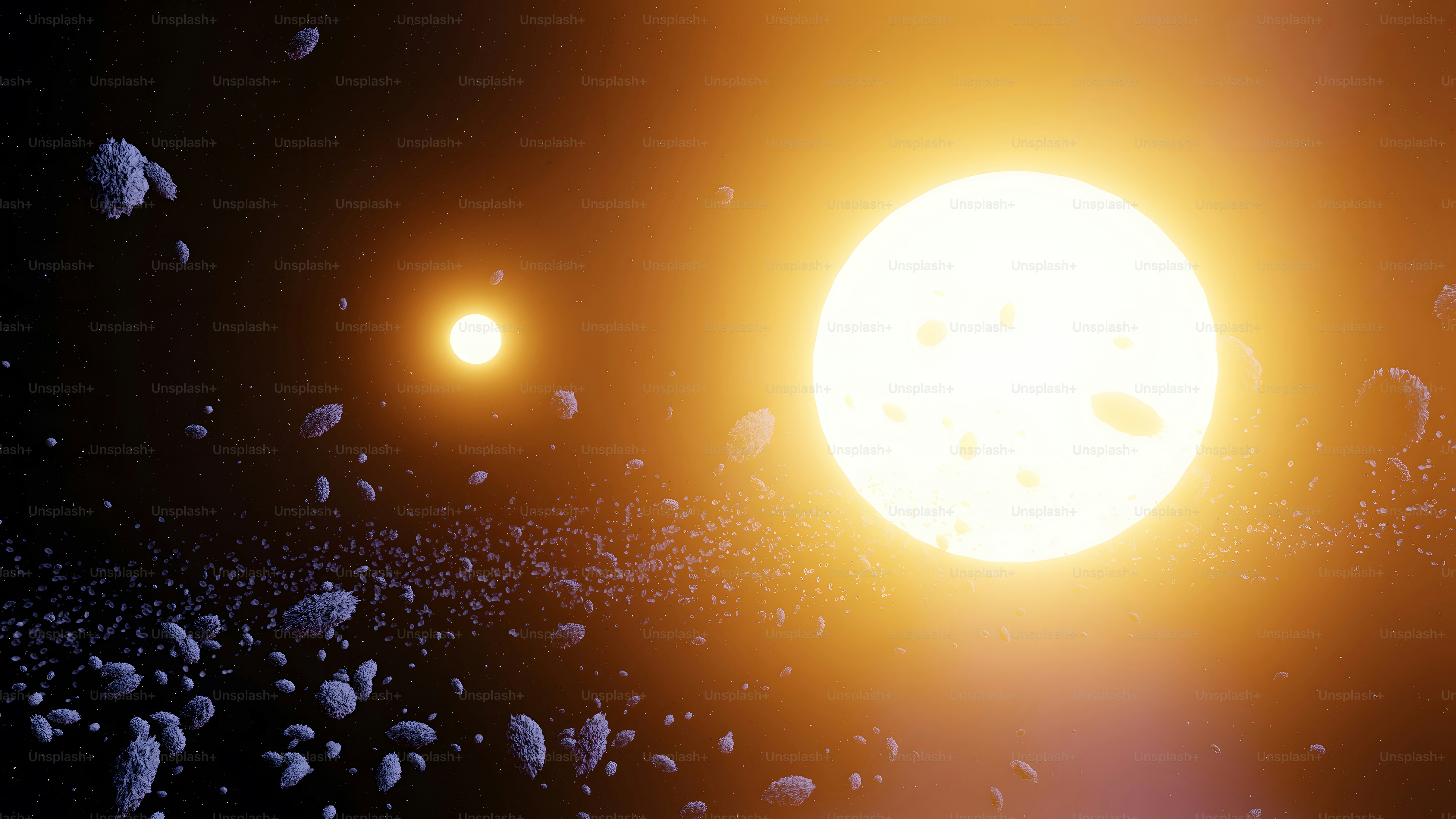 Foto Una imagen de un sol y una estrella en el cielo – Luna Imagen en ...