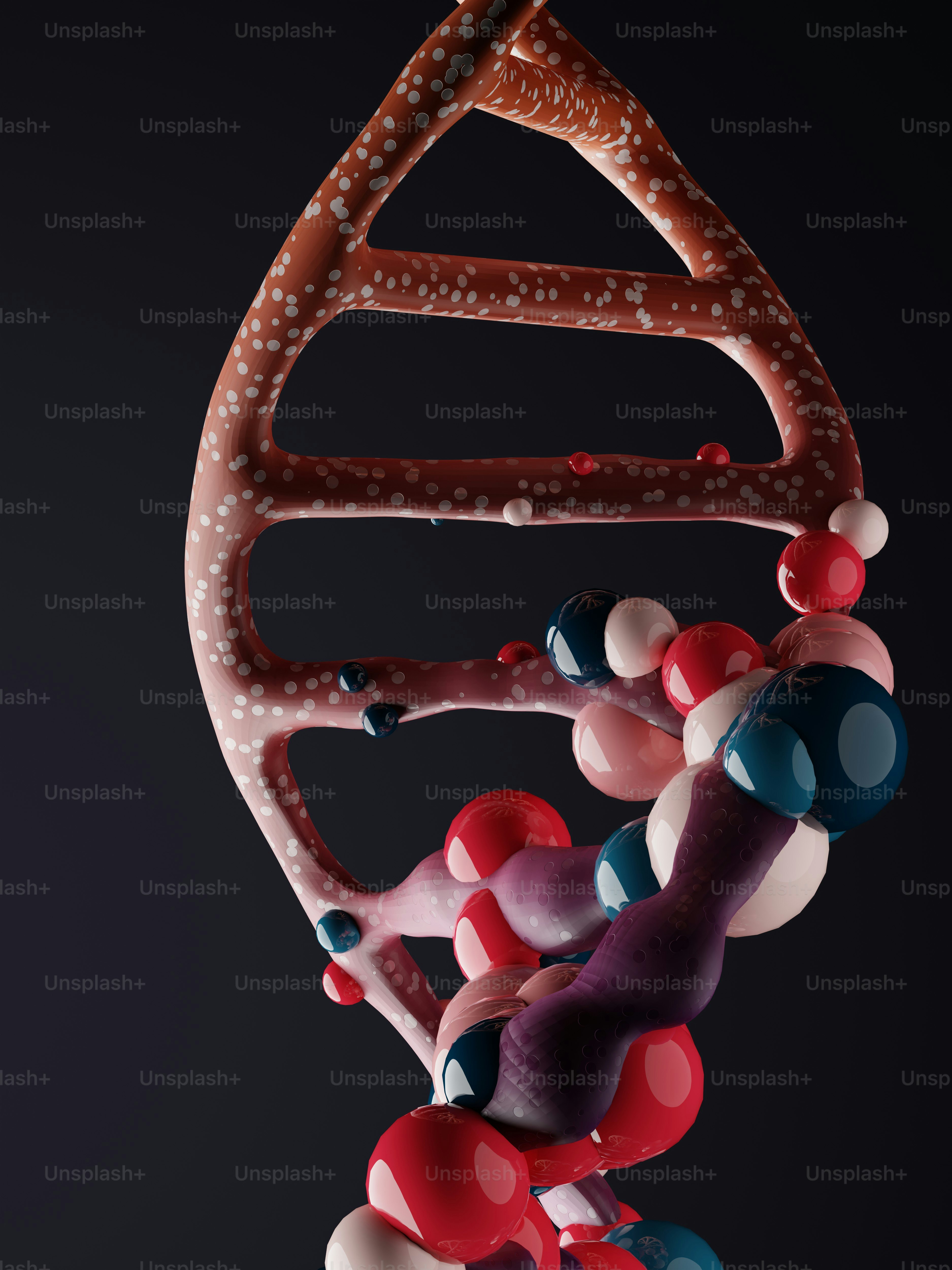 A close up of a structure made of beads photo – Helix Image on Unsplash