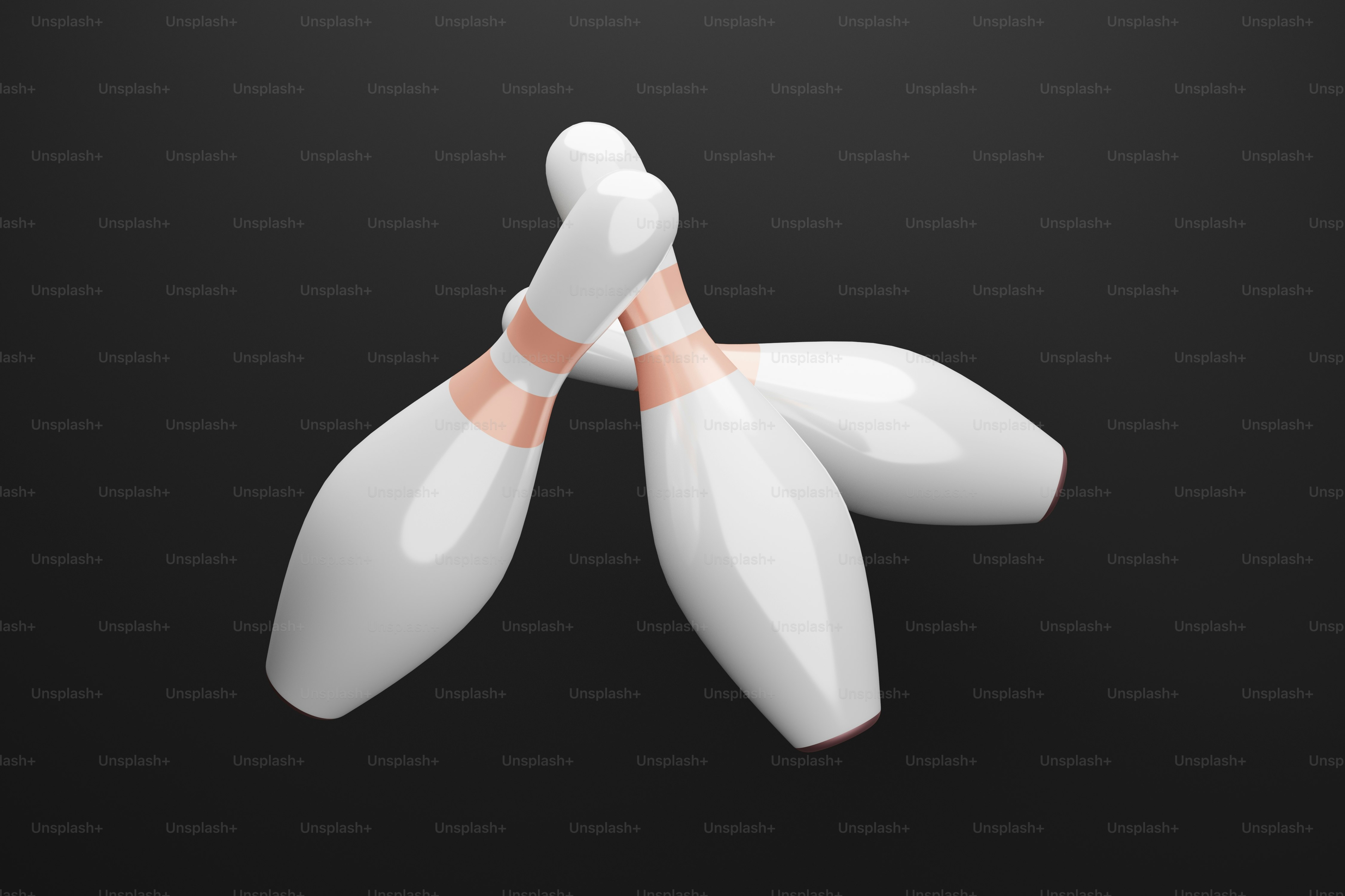 A white bowling ball and two white bowling pins photo – Bowling Image ...