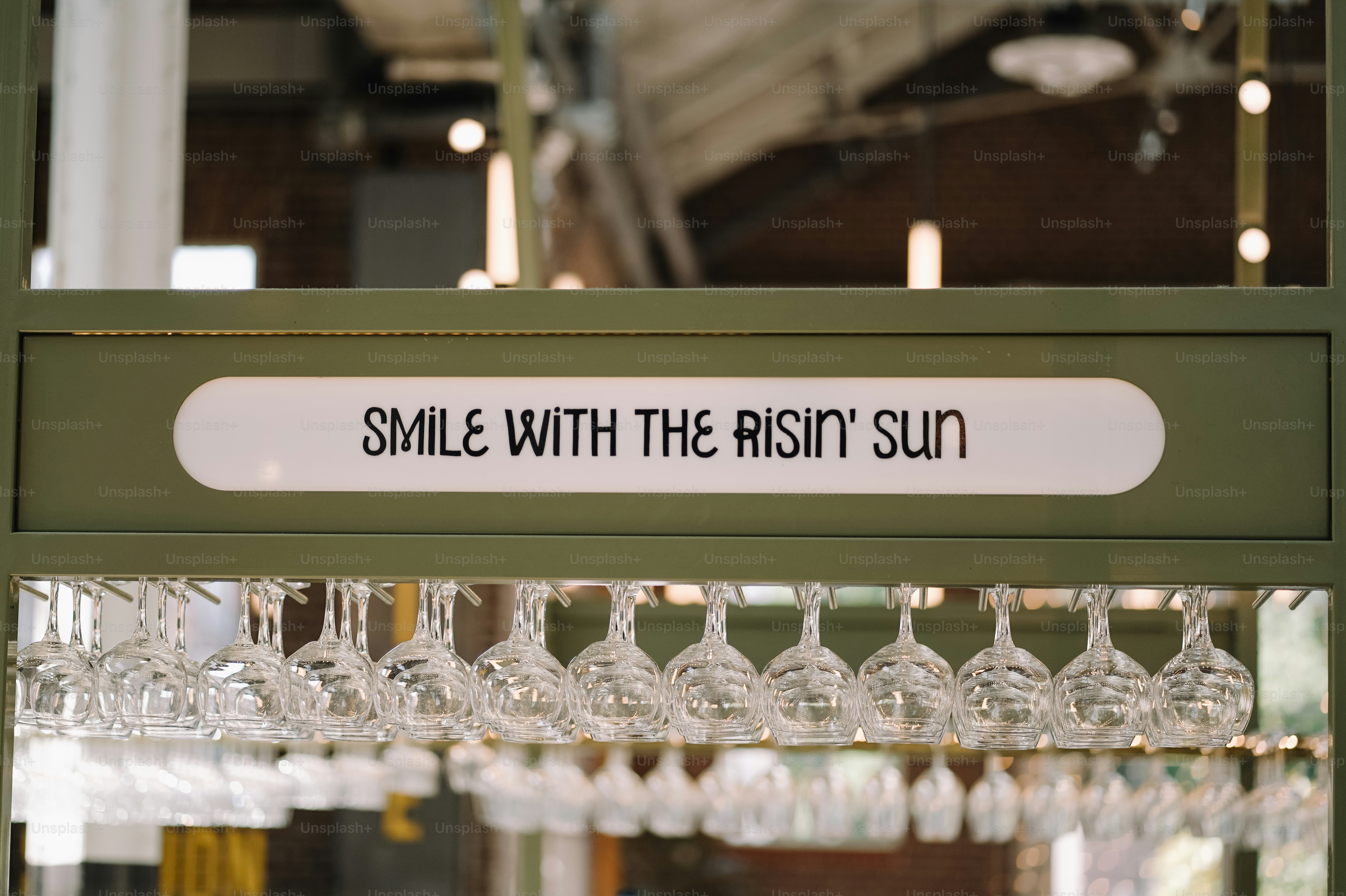 A sign that says smile with the rising sun photo – Interior design ...