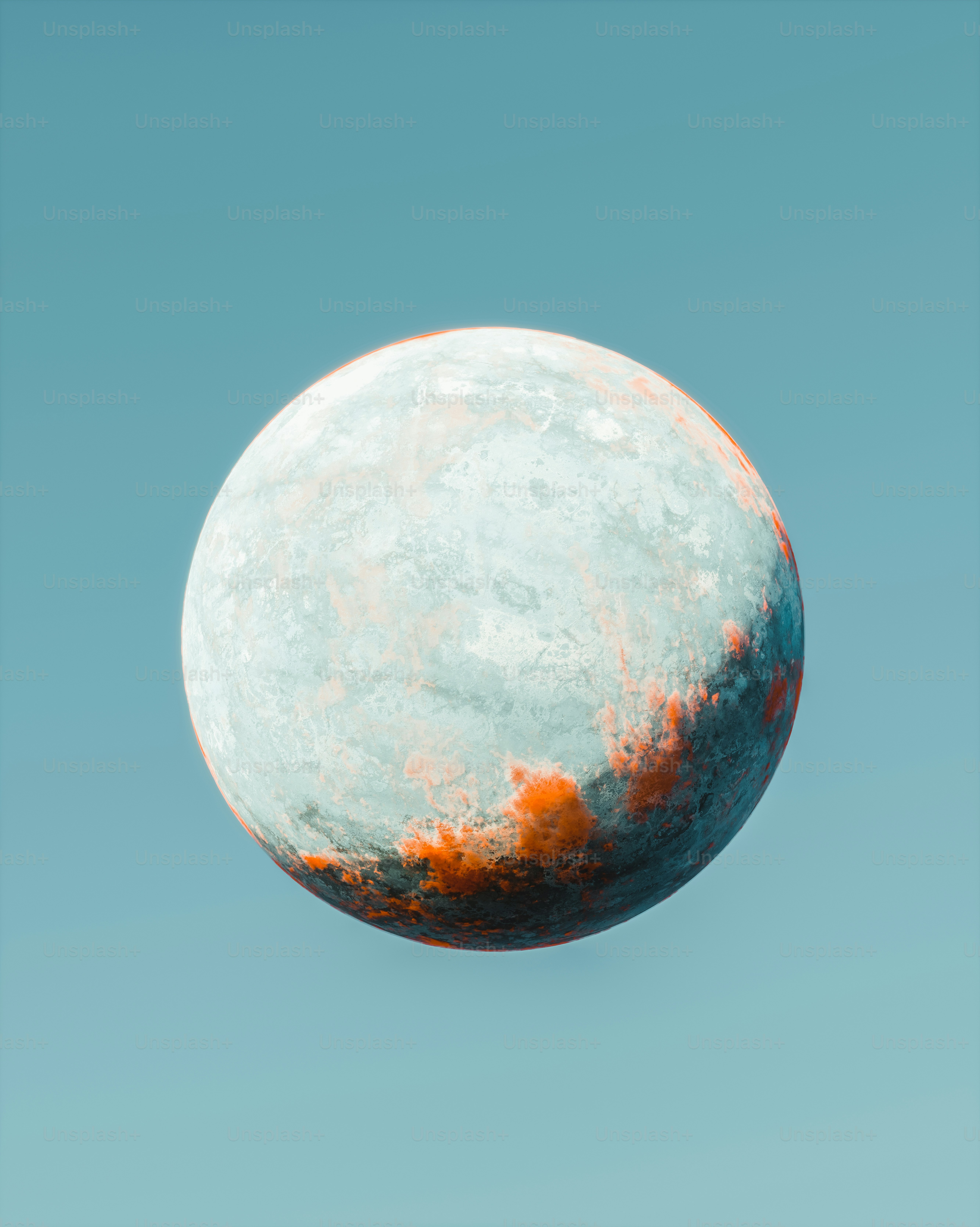 A large white and orange object in the sky photo – Wallpaper Image on ...