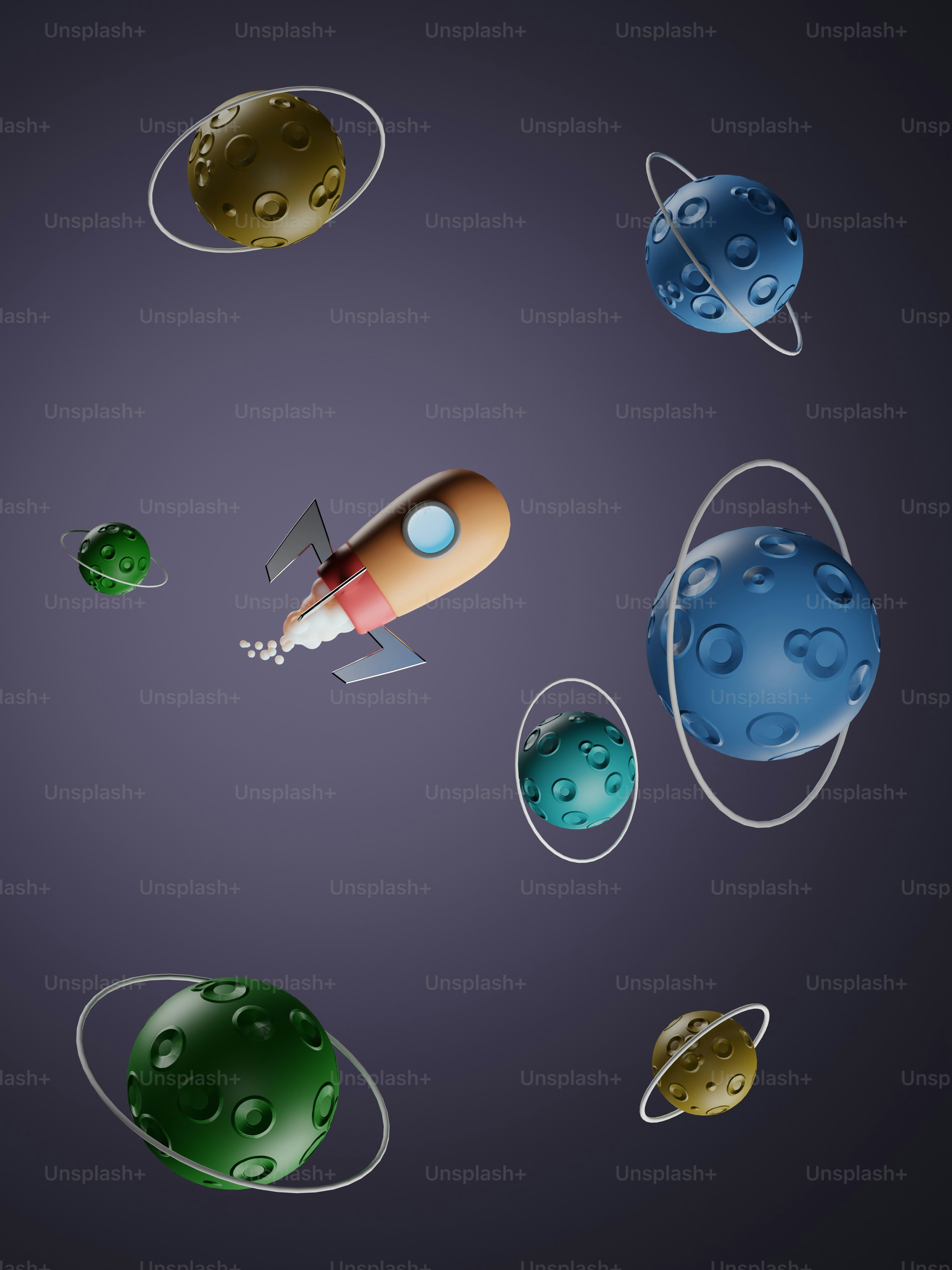 A bunch of objects that are in the air photo – Planets Image on Unsplash