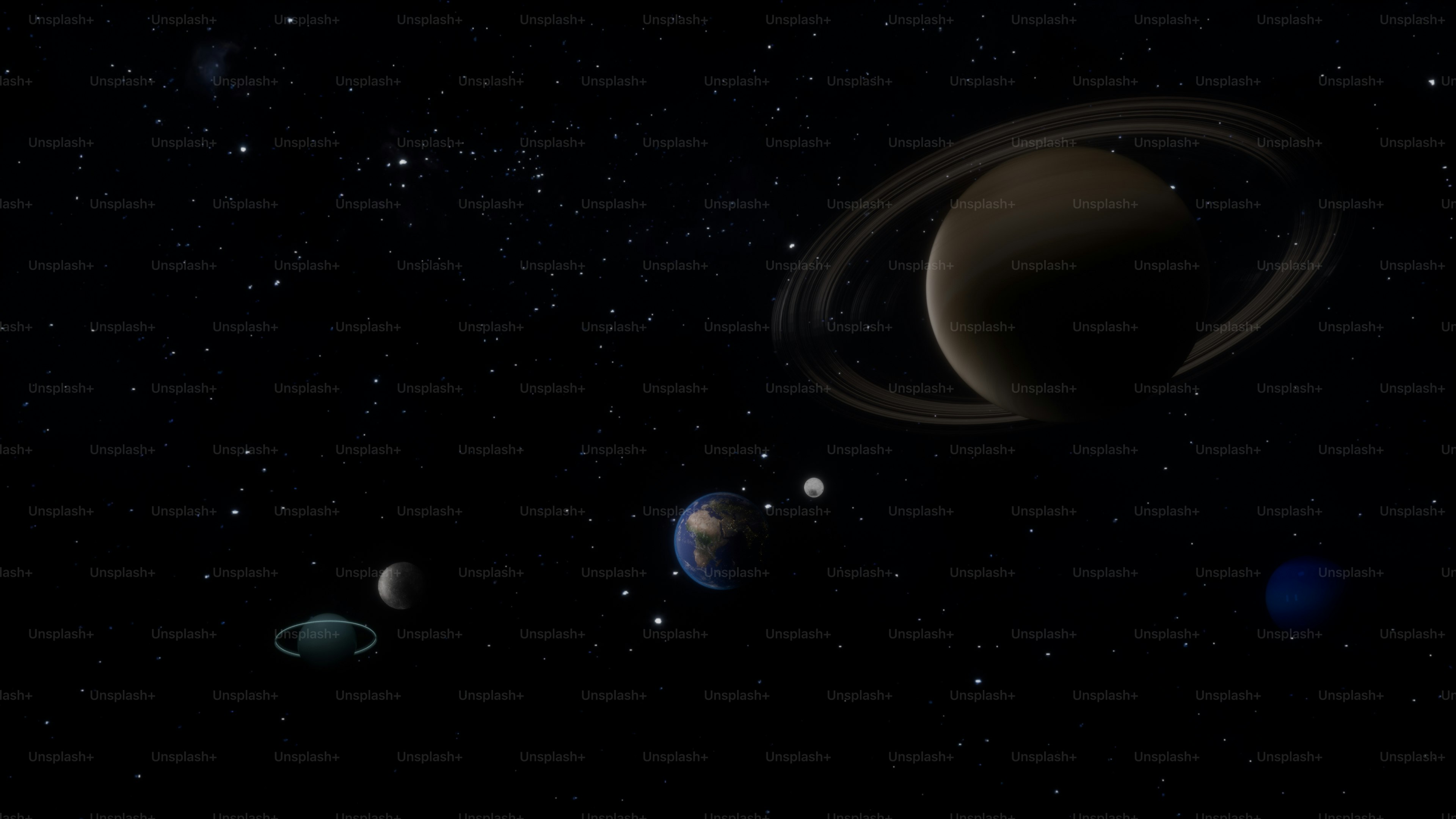 An artist's rendering of the planets in the solar system photo ...