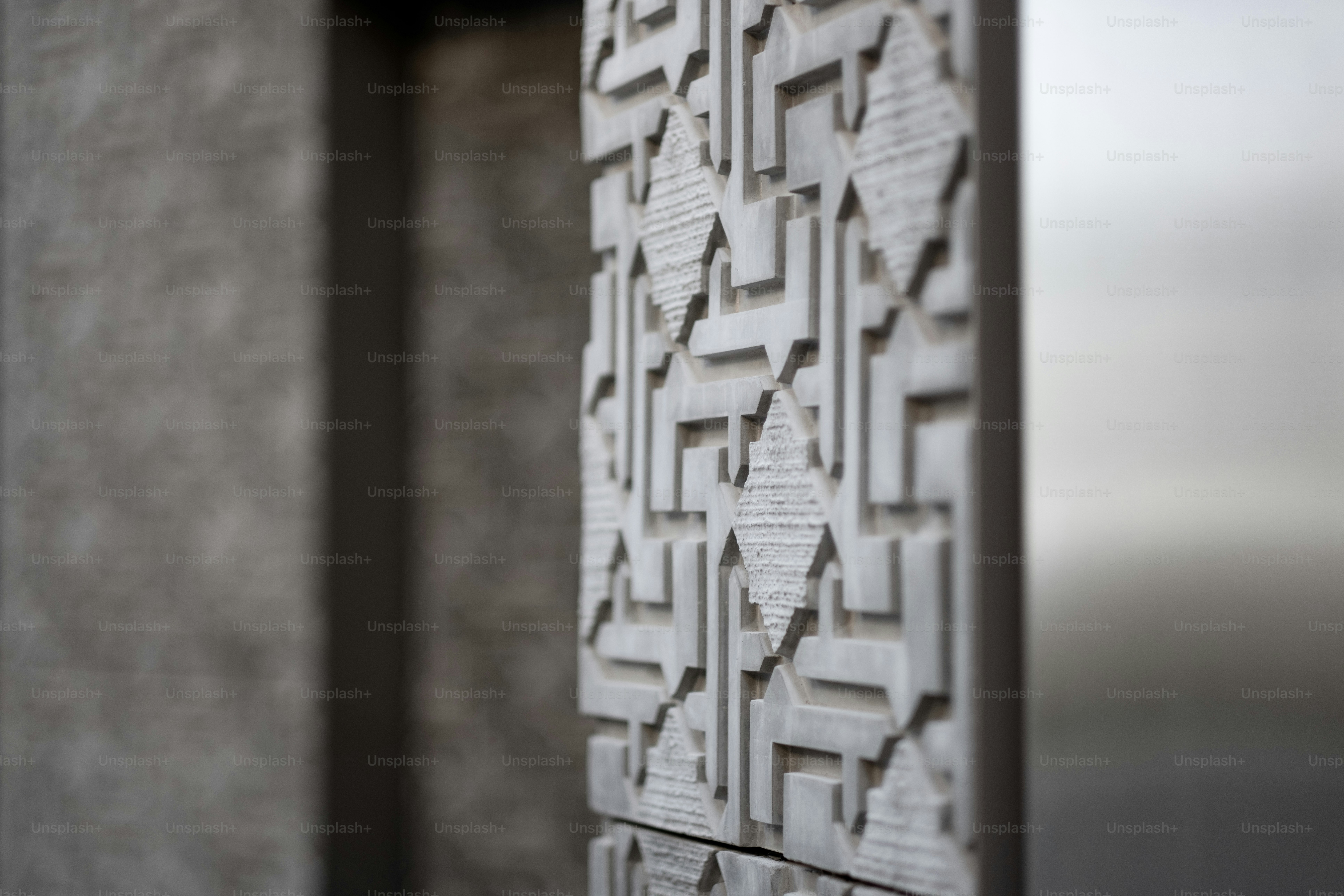 A close up of a wall with a pattern on it photo – Exterior Image on ...