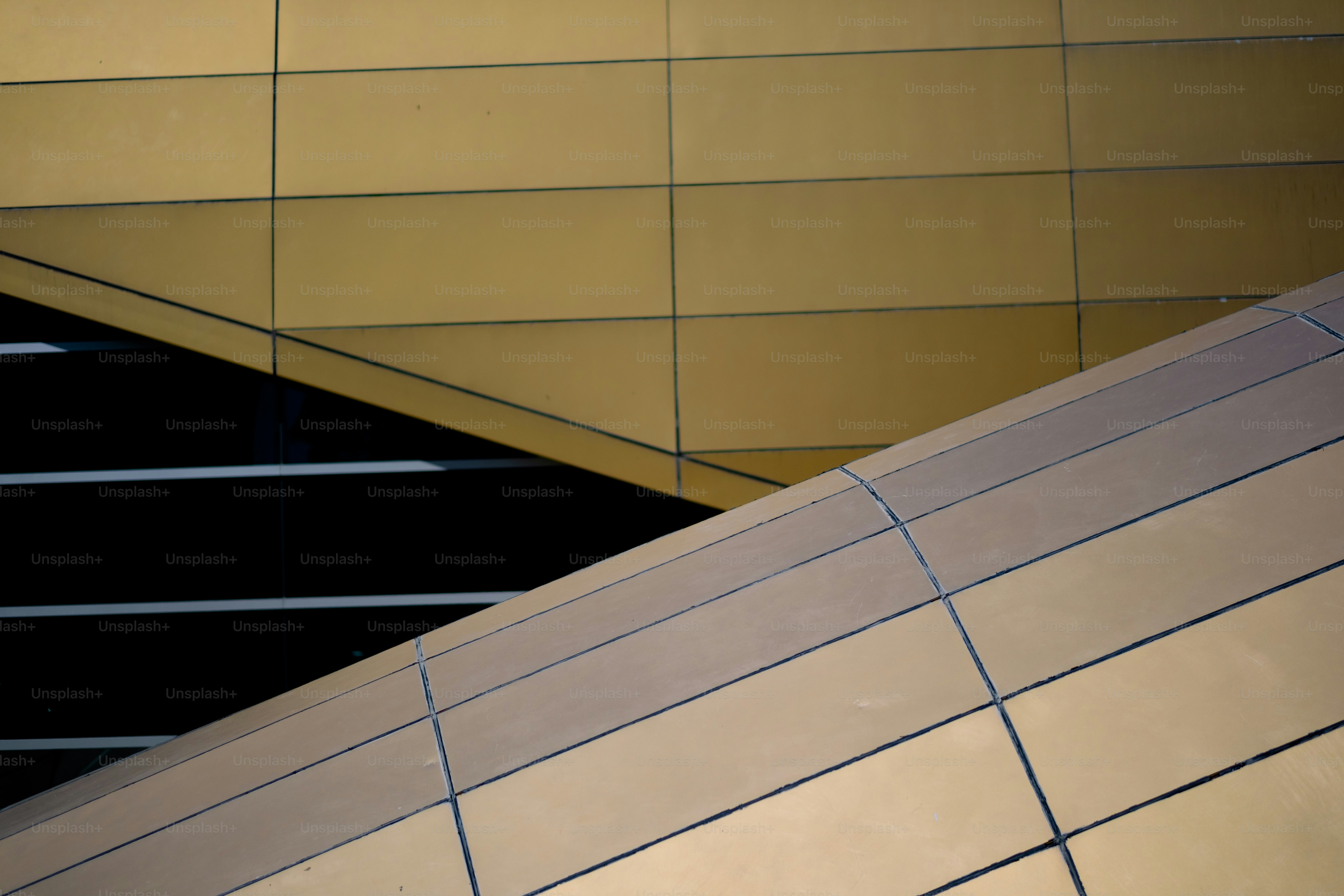 A close up of the side of a building photo – Metal cladding Image on ...