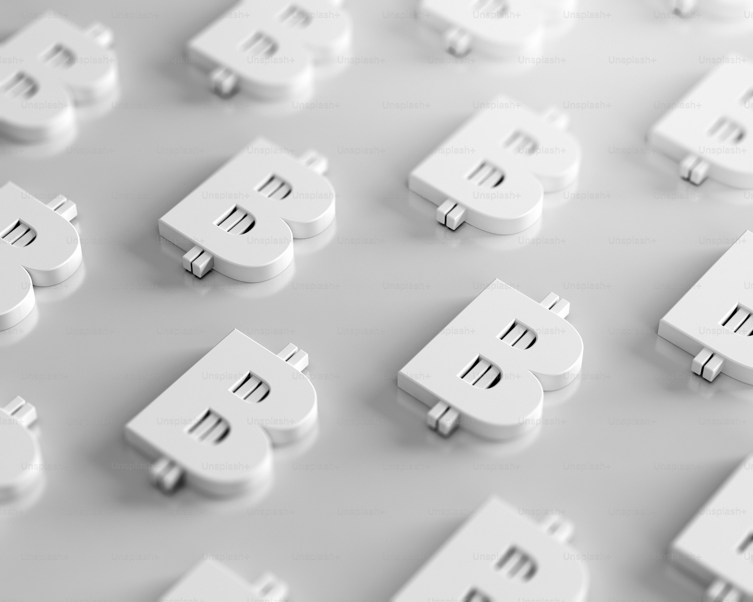 A group of white electrical plugs sitting next to each other photo ...