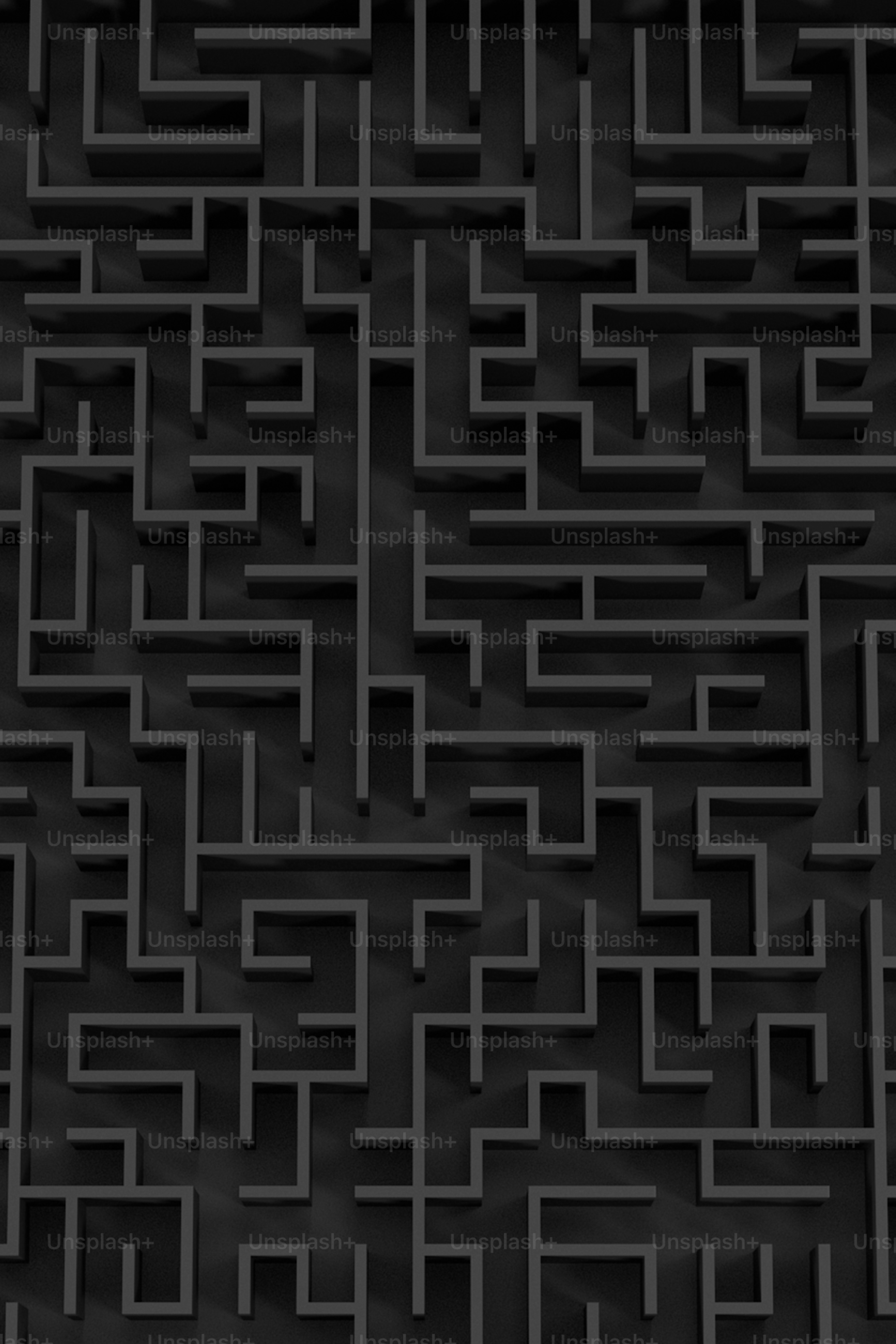 A black and white photo of a maze photo – Laptop wallpaper Image on ...