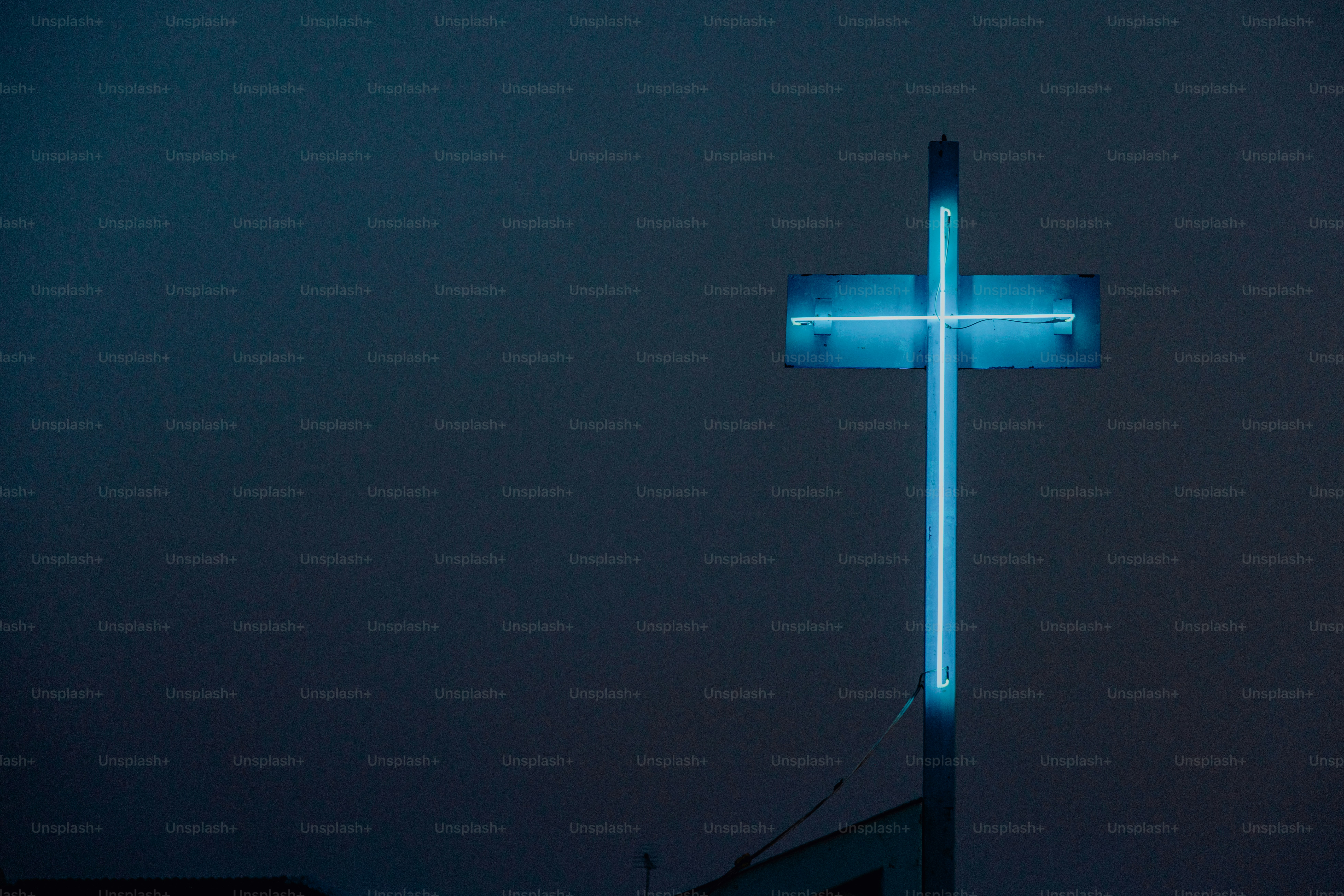 Light Blue Cross Background