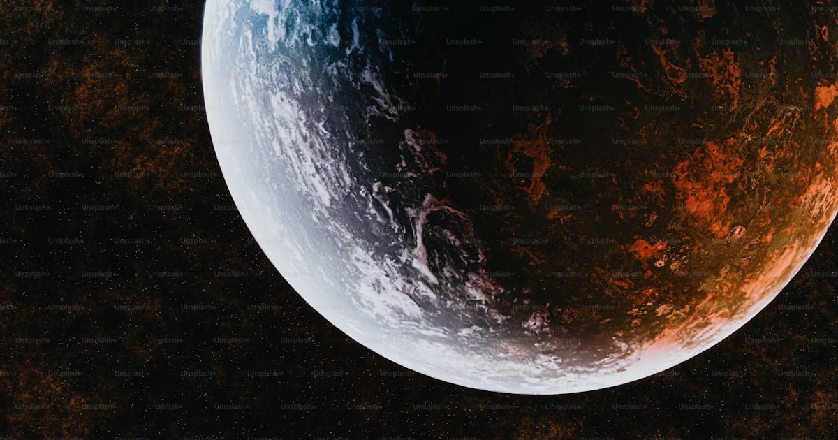 アーティストによる宇宙の惑星のレンダリングの写真 Unsplashの3dレンダリングの画像