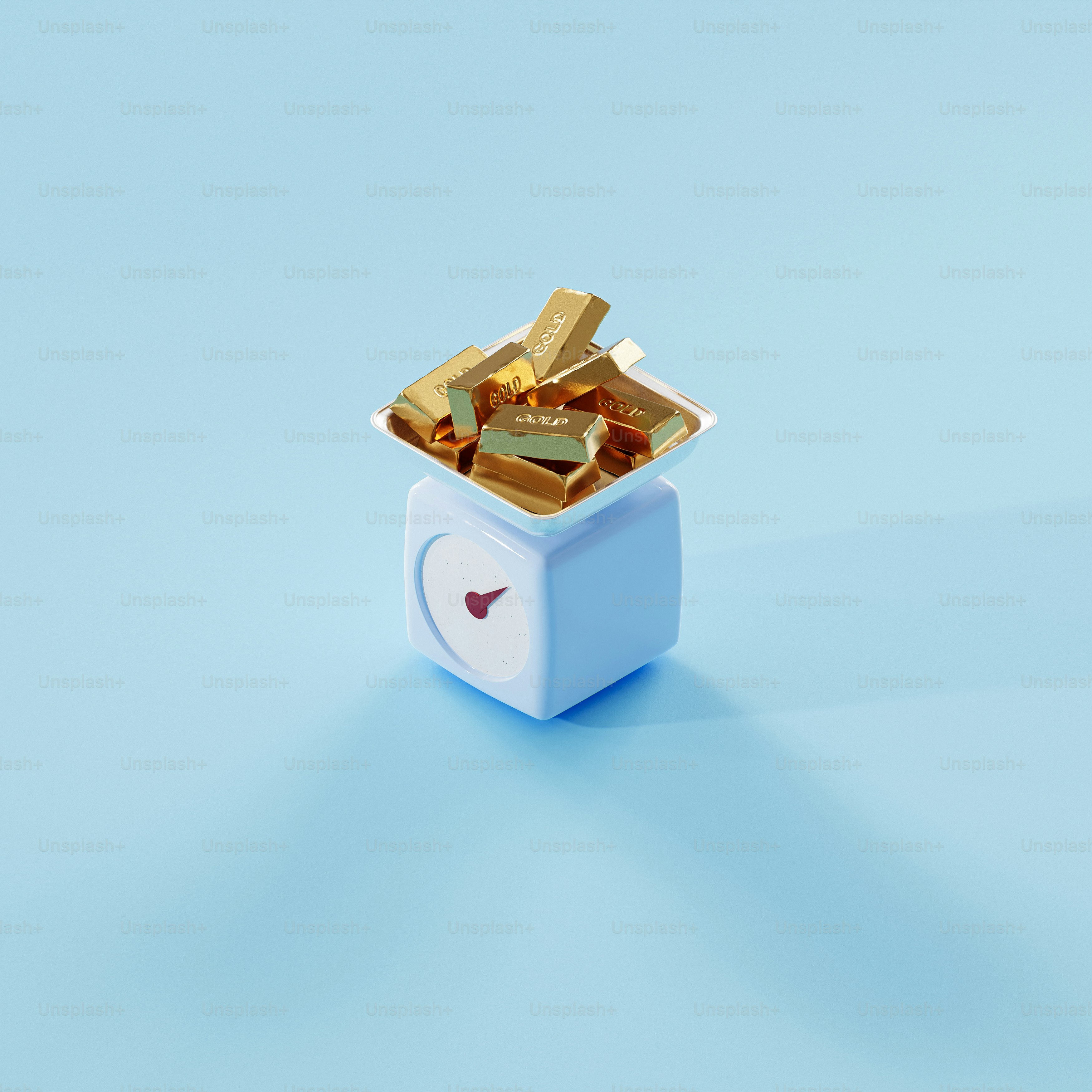 A small blue box with some gold in it photo – Gold Image on Unsplash