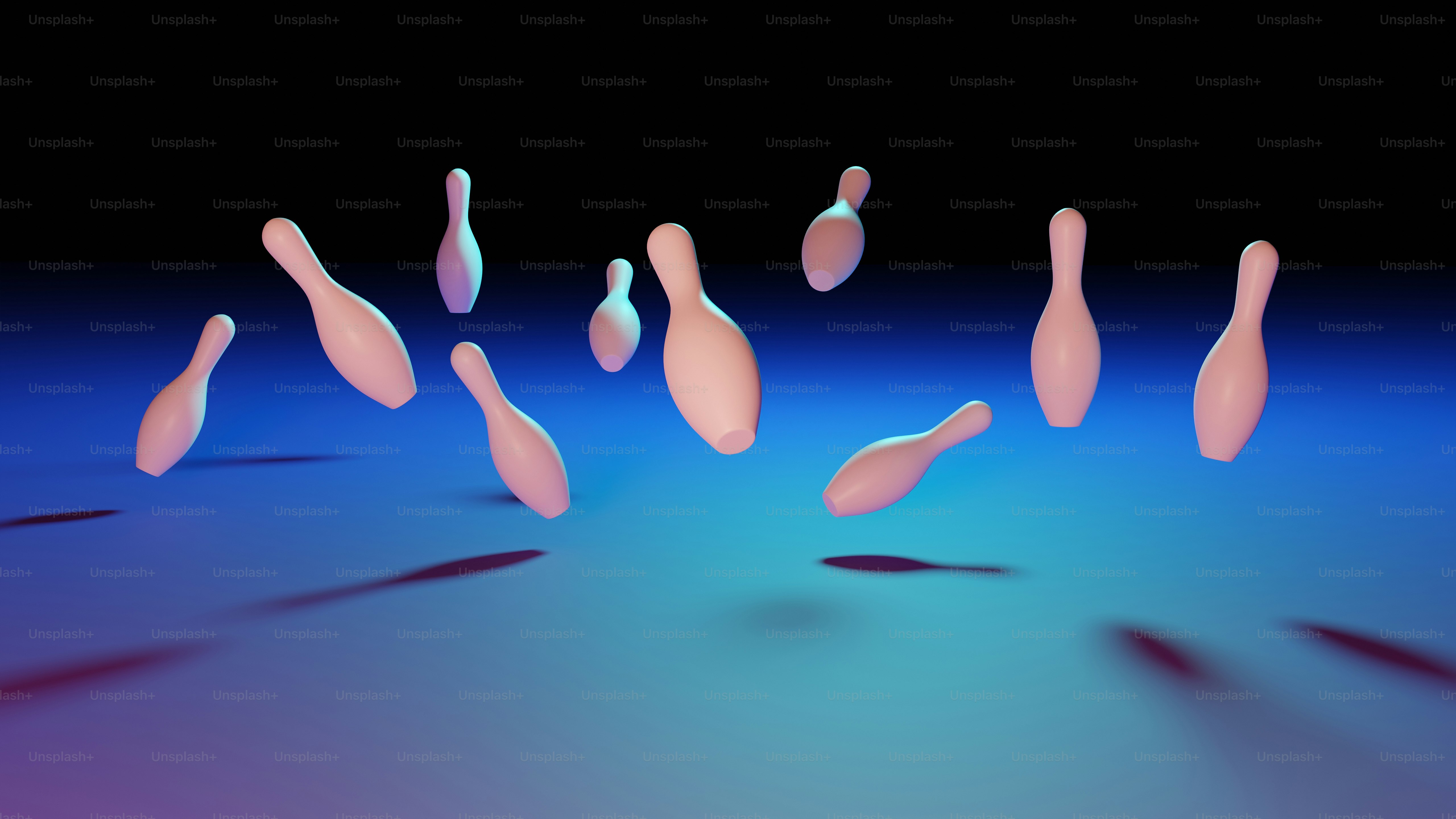 Un groupe d’objets roses flottant dans l’air photo – Skittles Photo sur ...