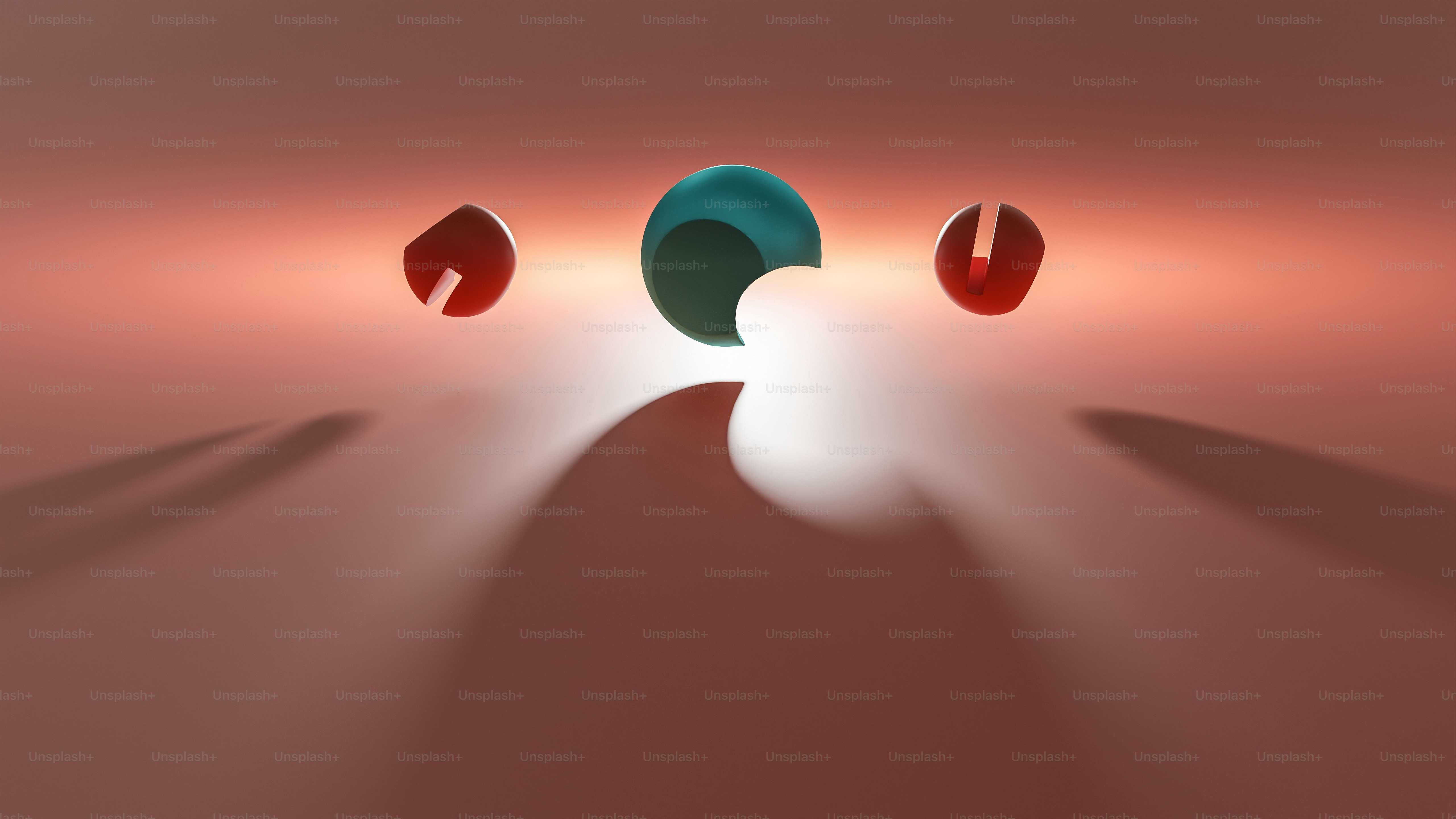 A group of three different colored objects in a room photo – Full hd ...