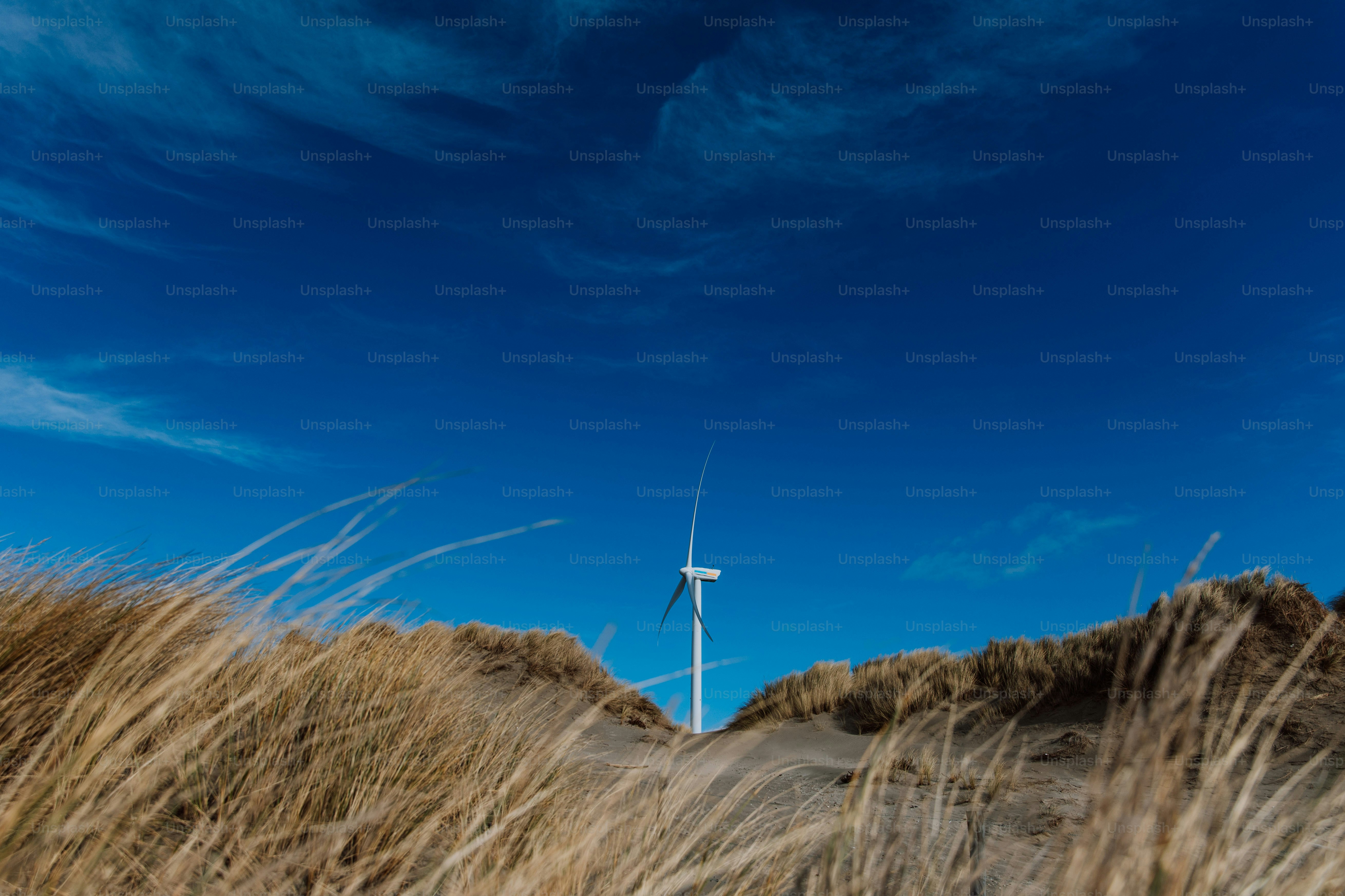 A wind turbine in the middle of a field photo – Wind farm Image on Unsplash