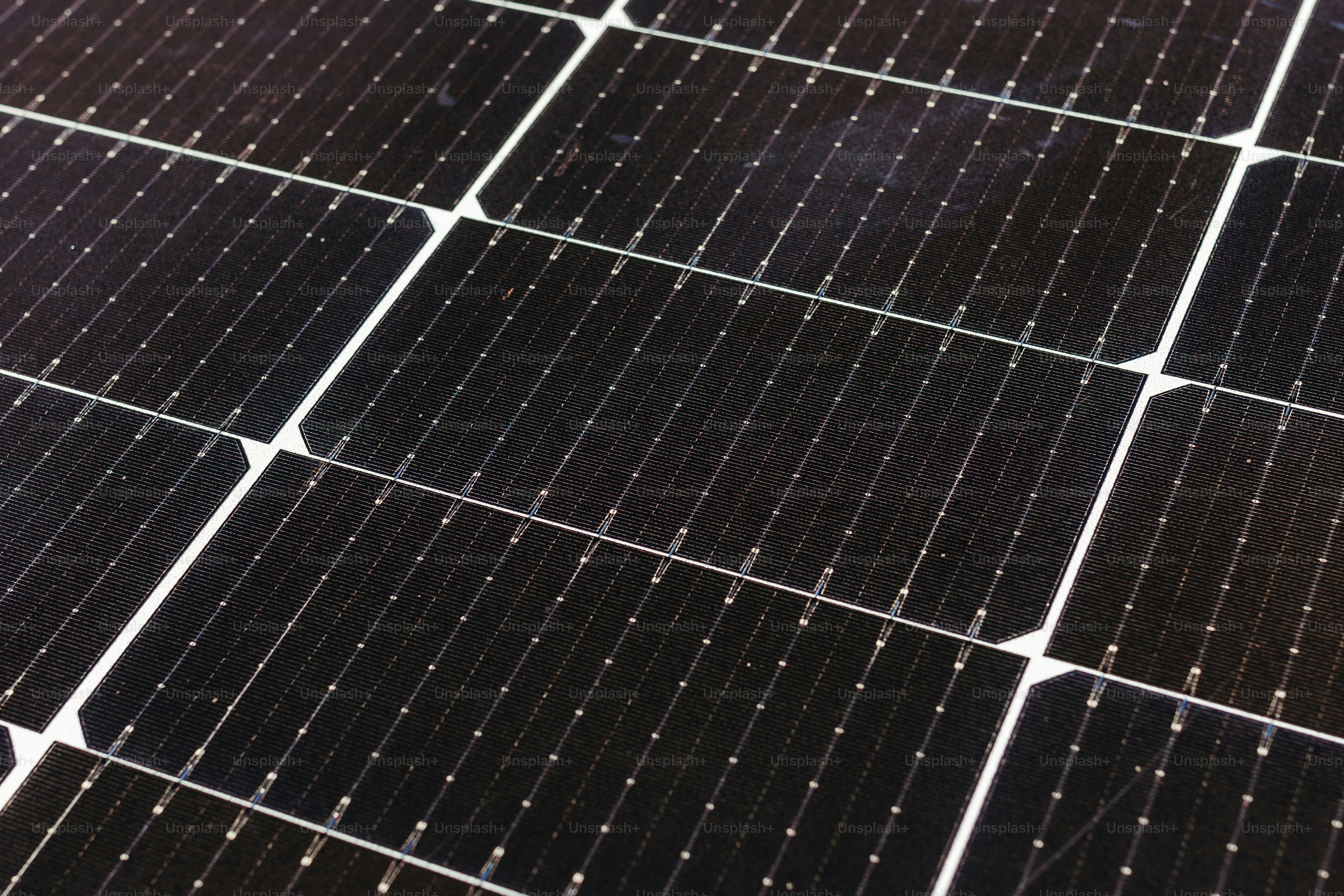 Black Solar Panel Texture