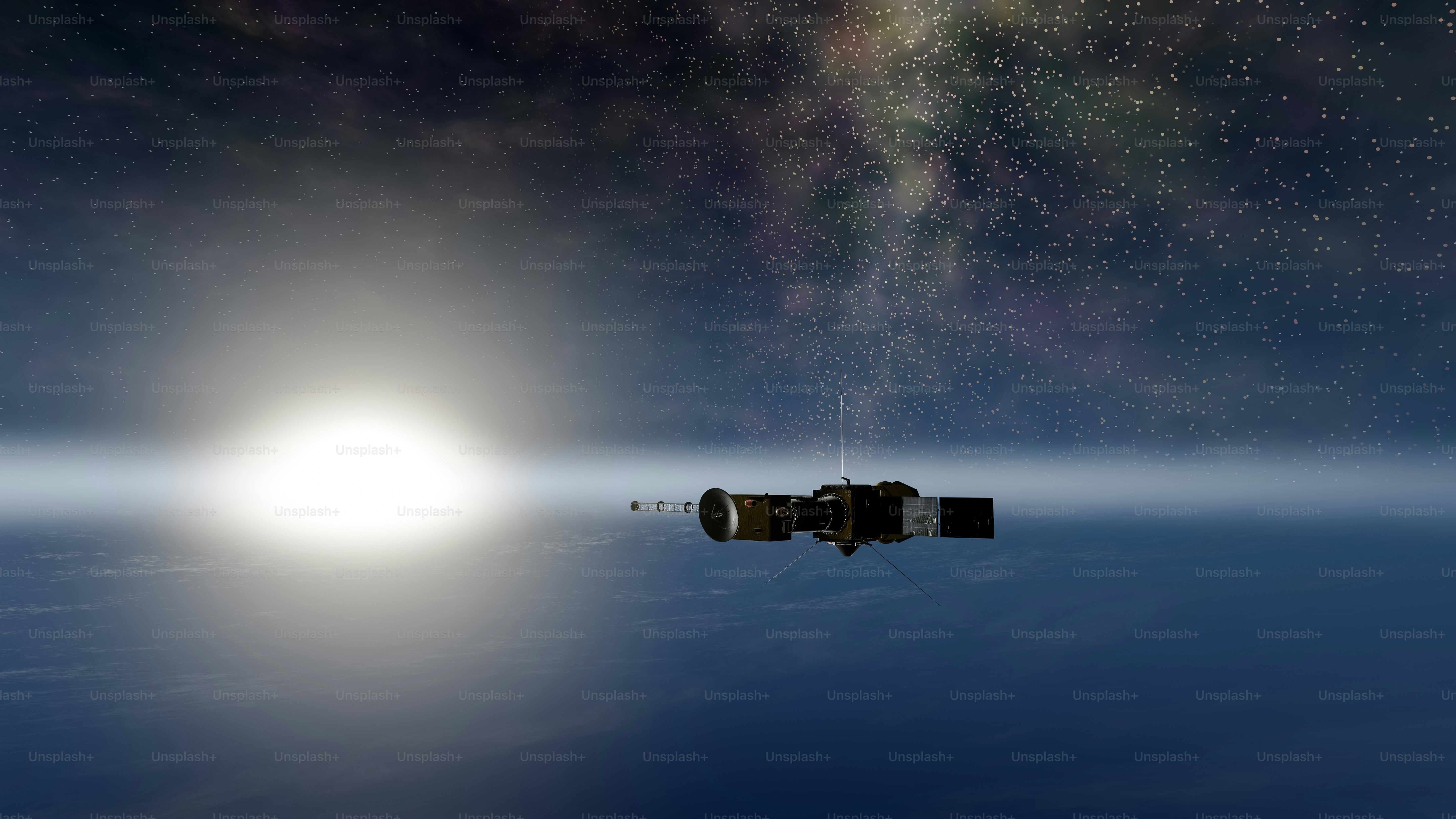 Rendu d’artiste d’une station spatiale dans l’espace photo – Image de ...