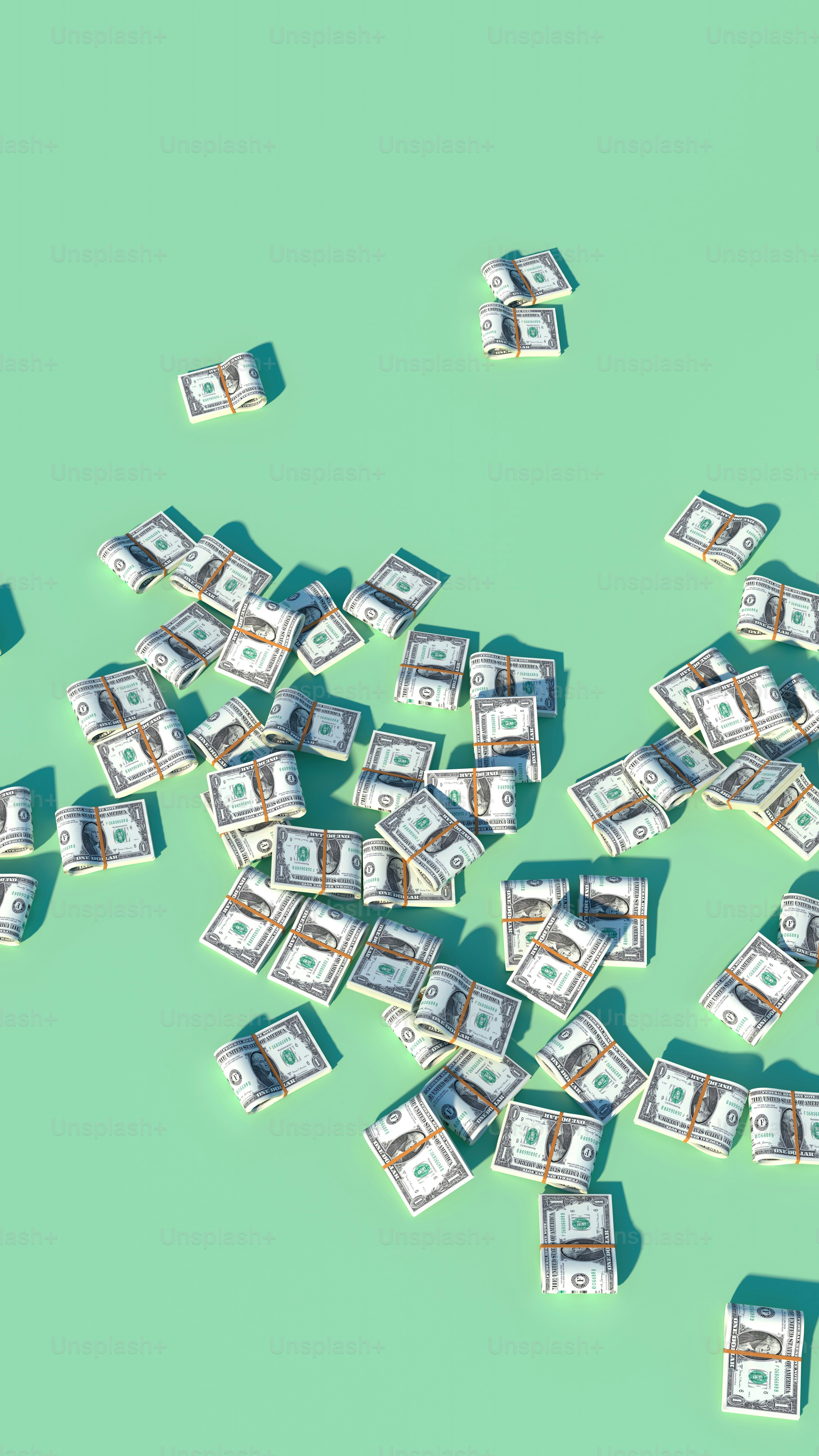 A bunch of money is flying through the air photo – Prosperity Image on ...