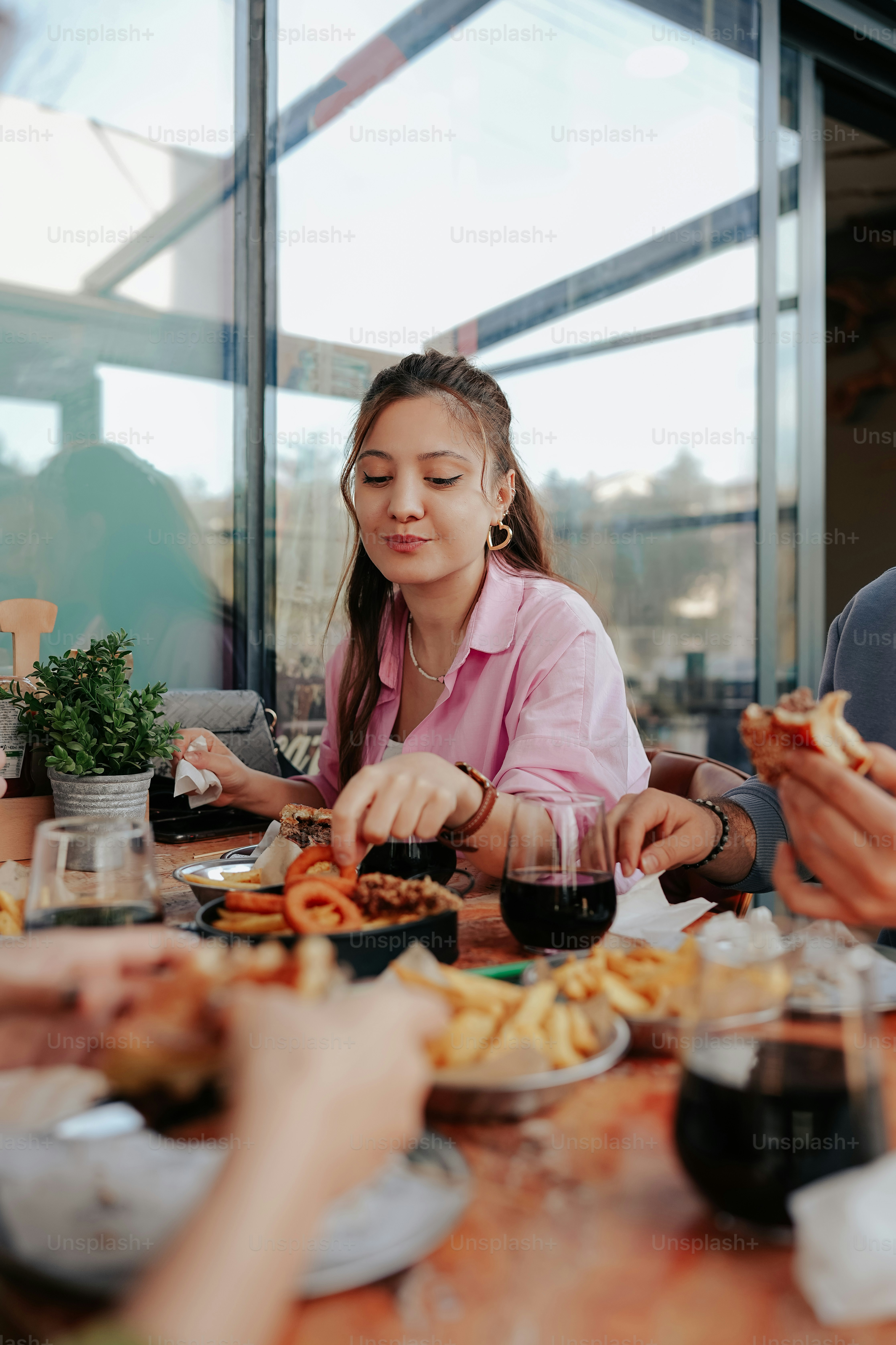 Group Of People Eating Breakfast