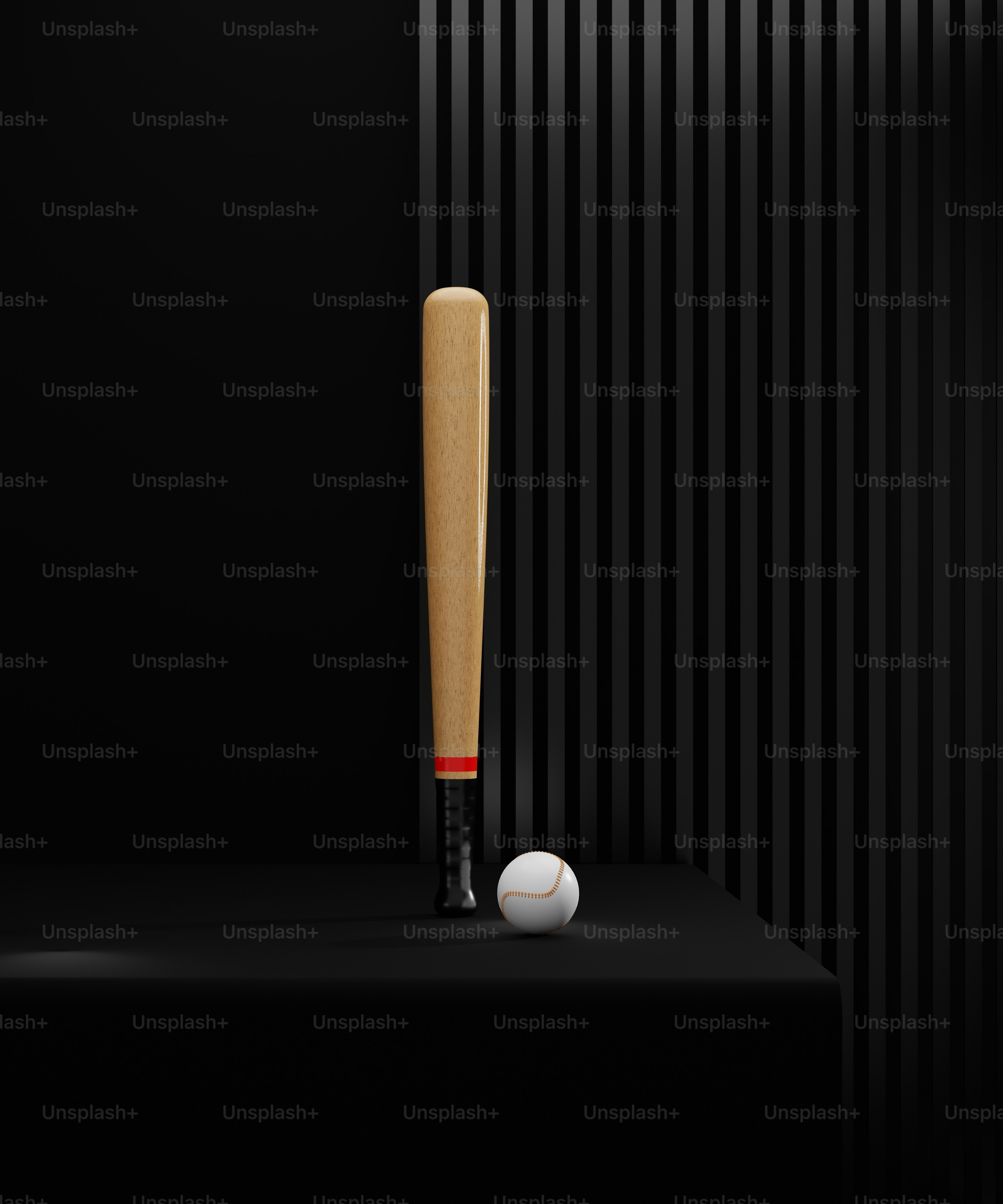 Baseball Bat Black Background