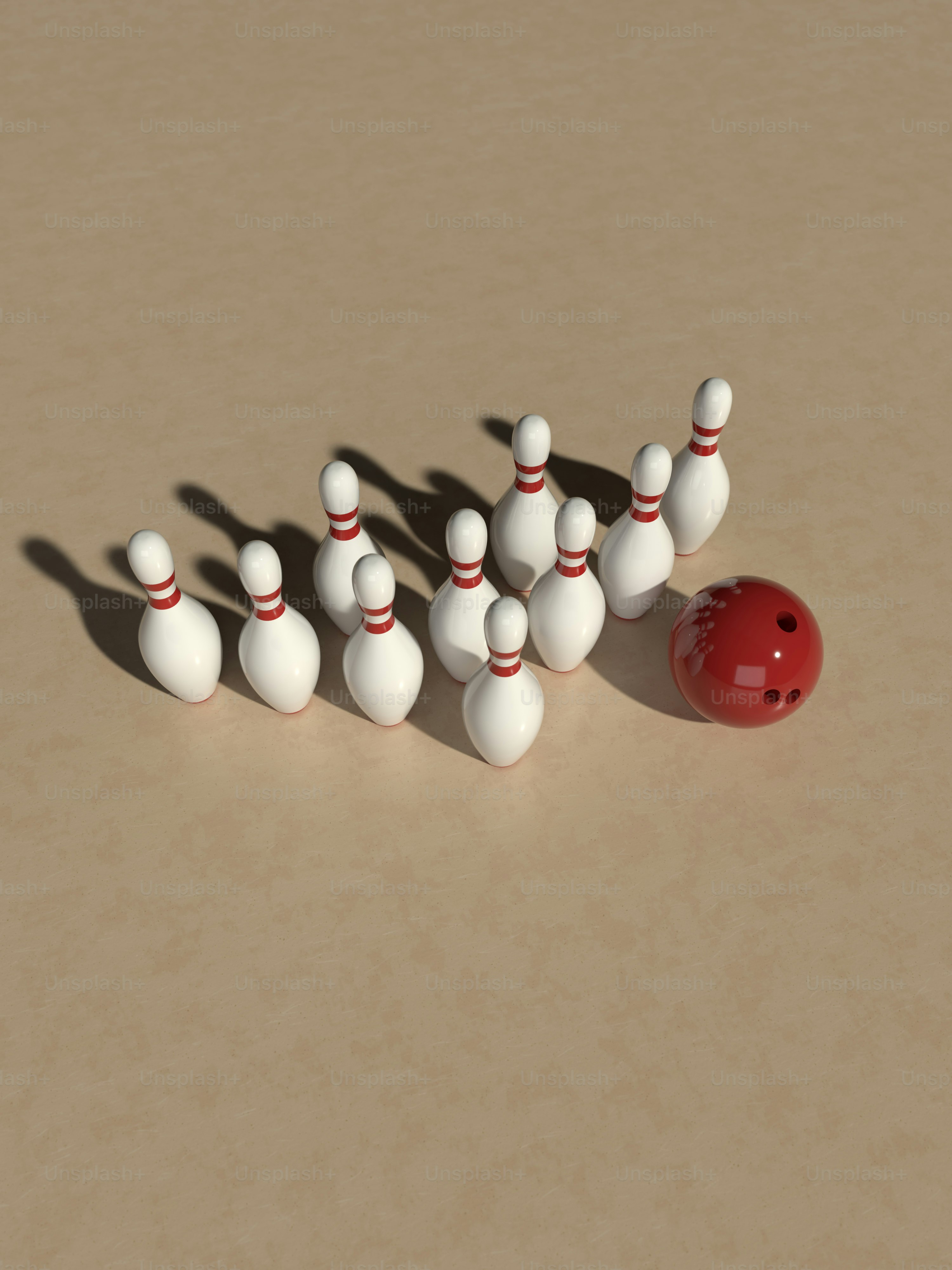 A group of bowling pins and a bowling ball photo – Bowling Image on ...
