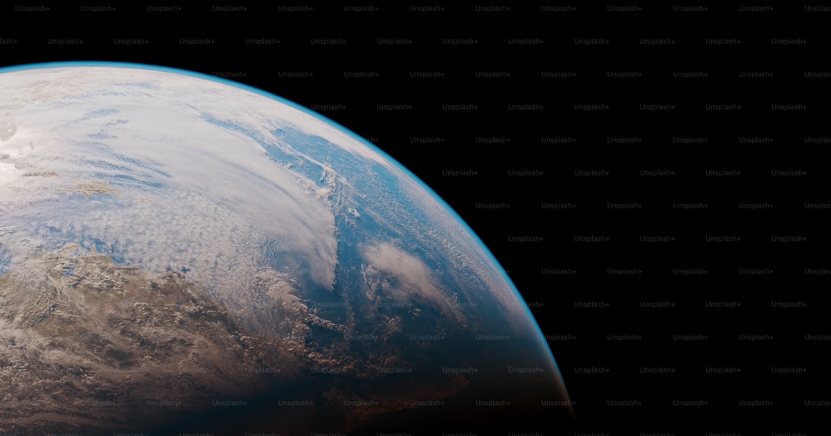 Foto Una Imagen De La Tierra Tomada Desde El Espacio La Tierra Imagen