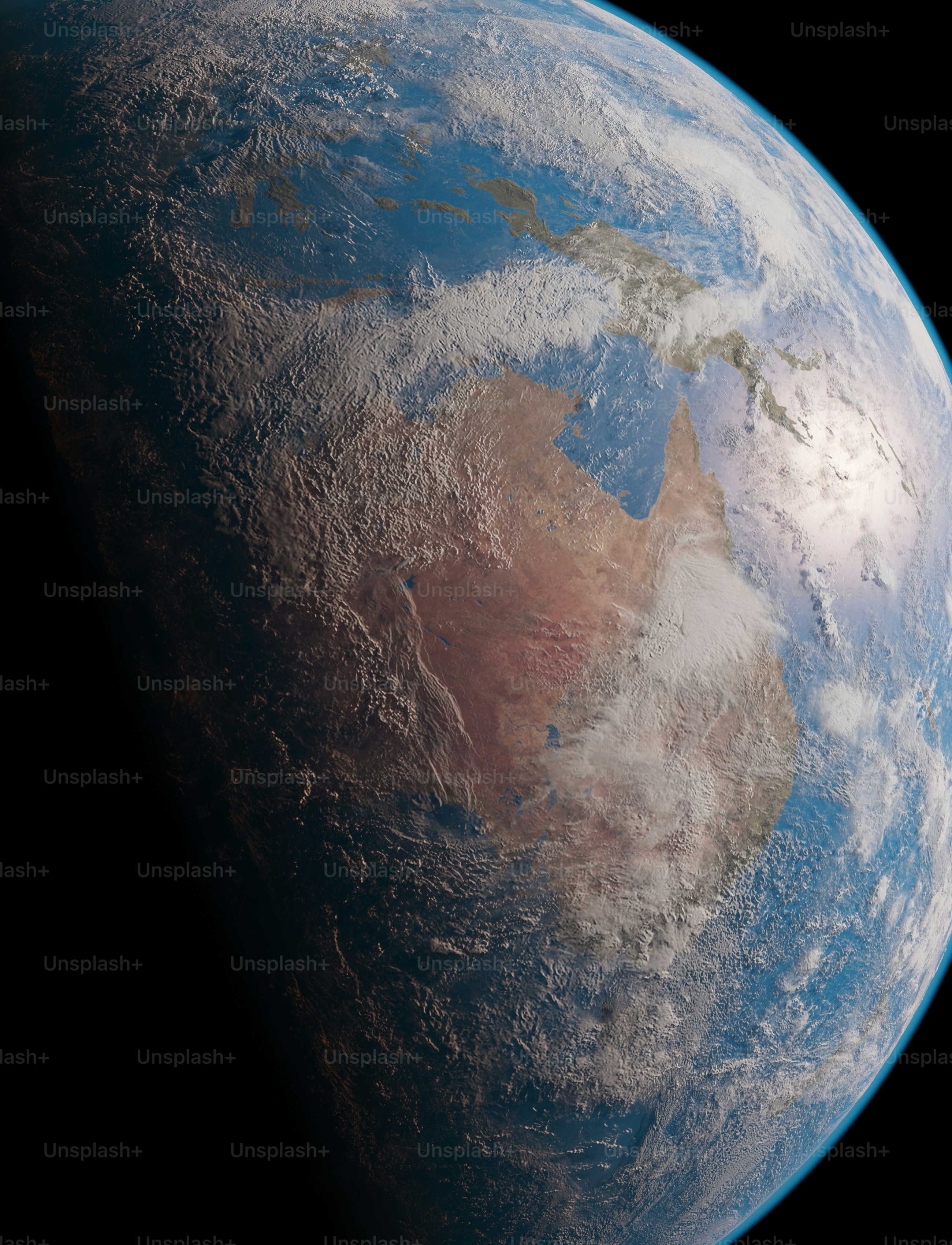 A close up view of the earth from space photo – Earth from above Image ...