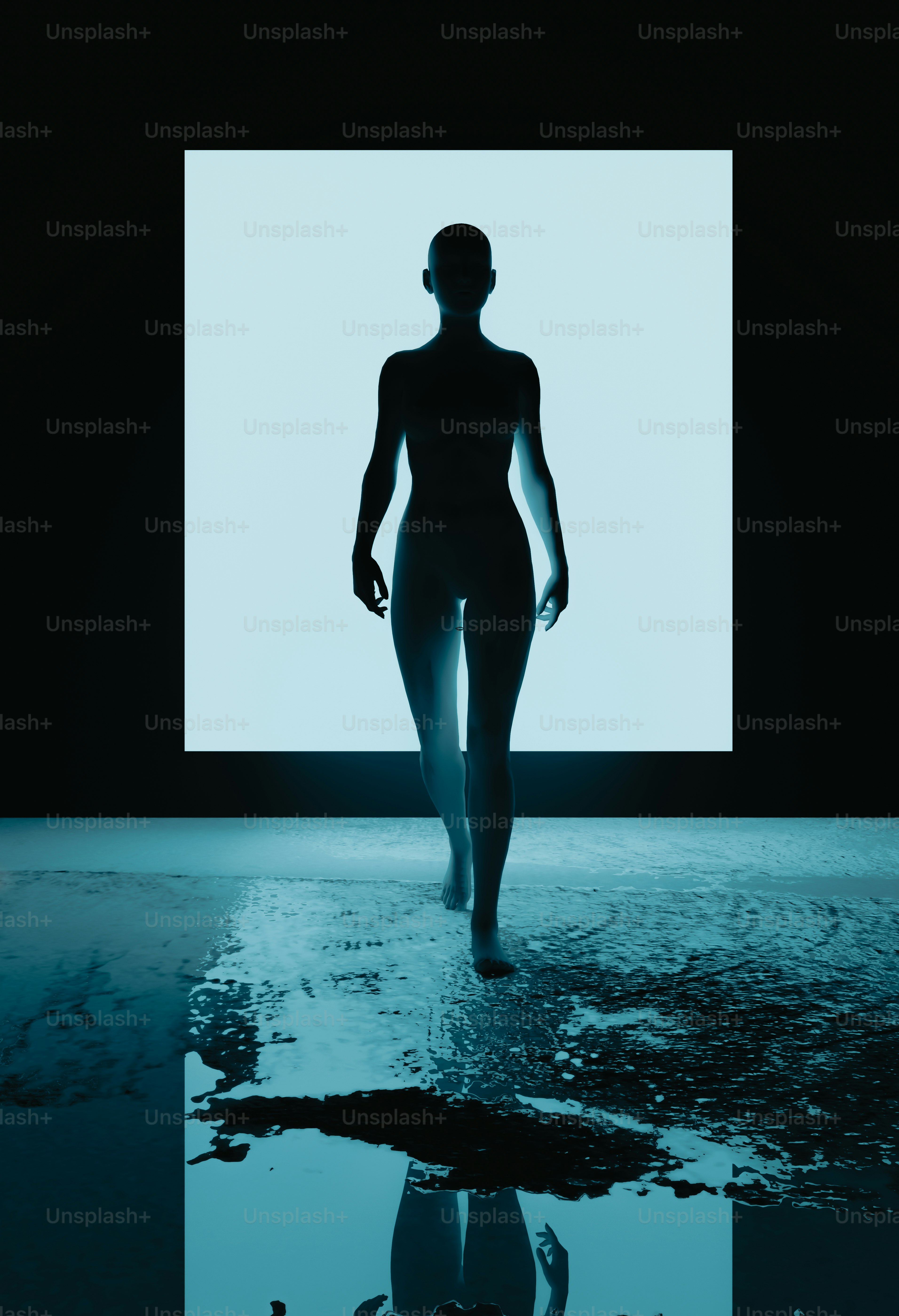 A woman in a bodysuit walking down a runway photo – Android Image on ...