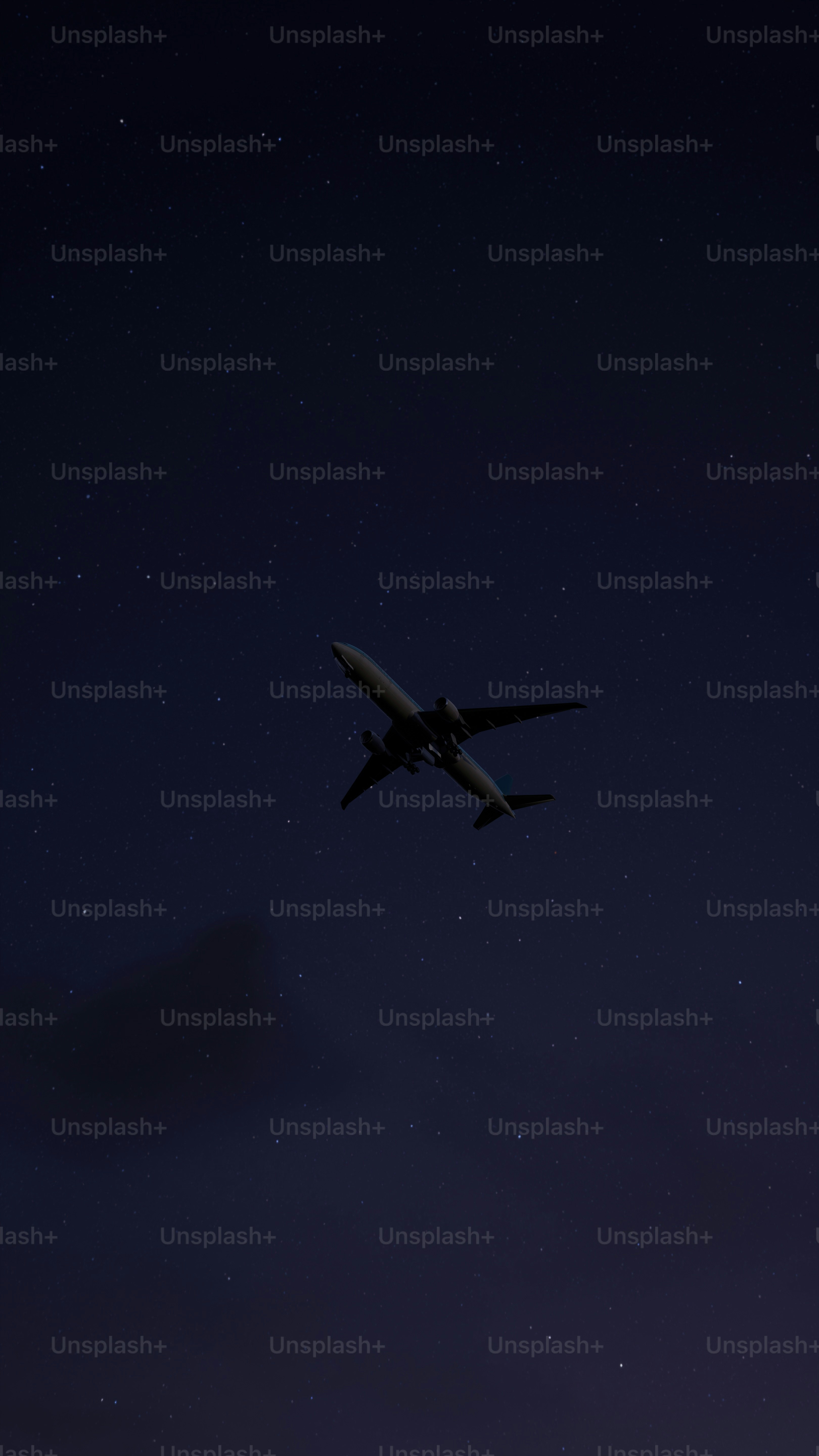 Airplanes In The Night Sky Wallpaper