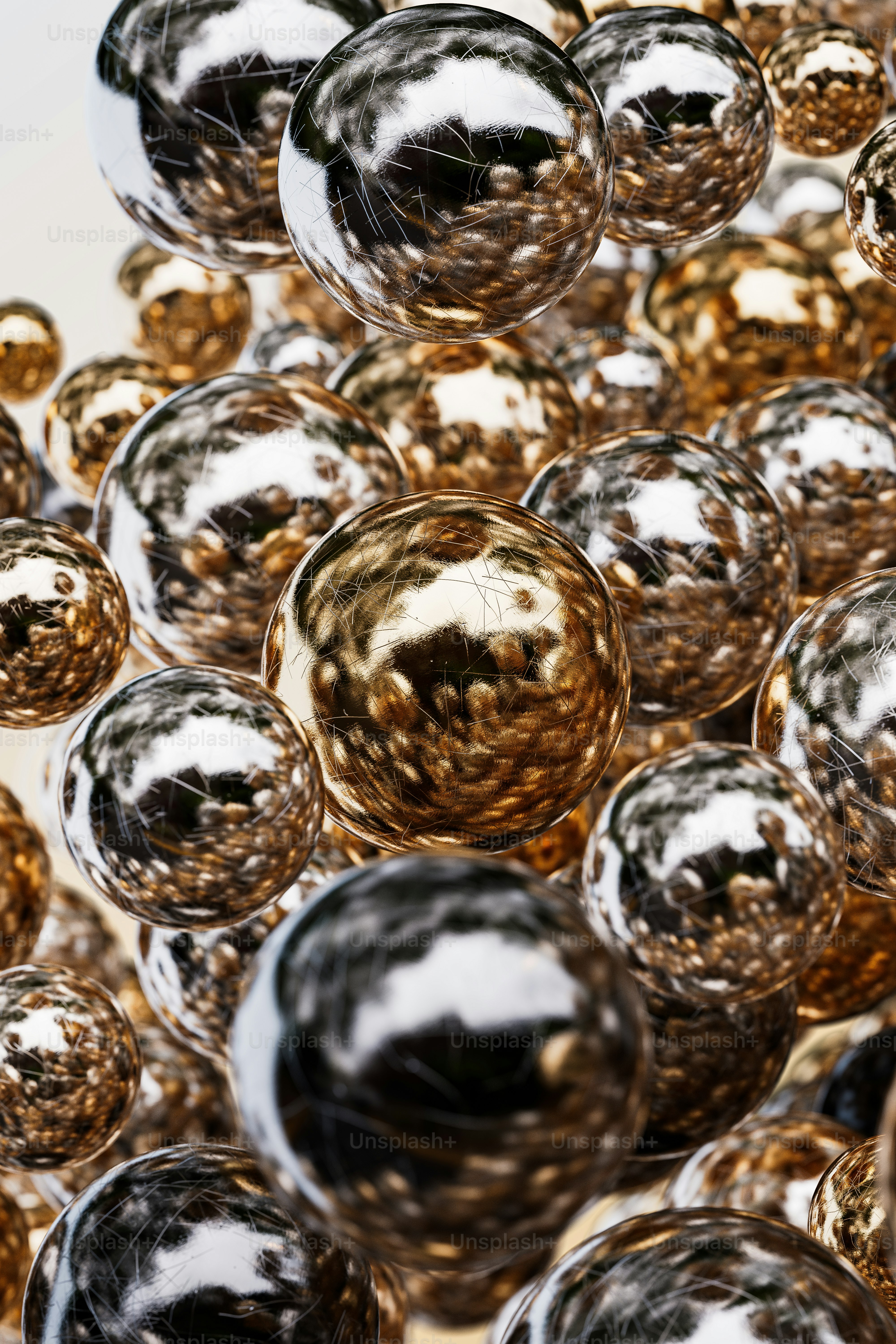 A bunch of shiny balls that are in the air photo – Background Image on ...
