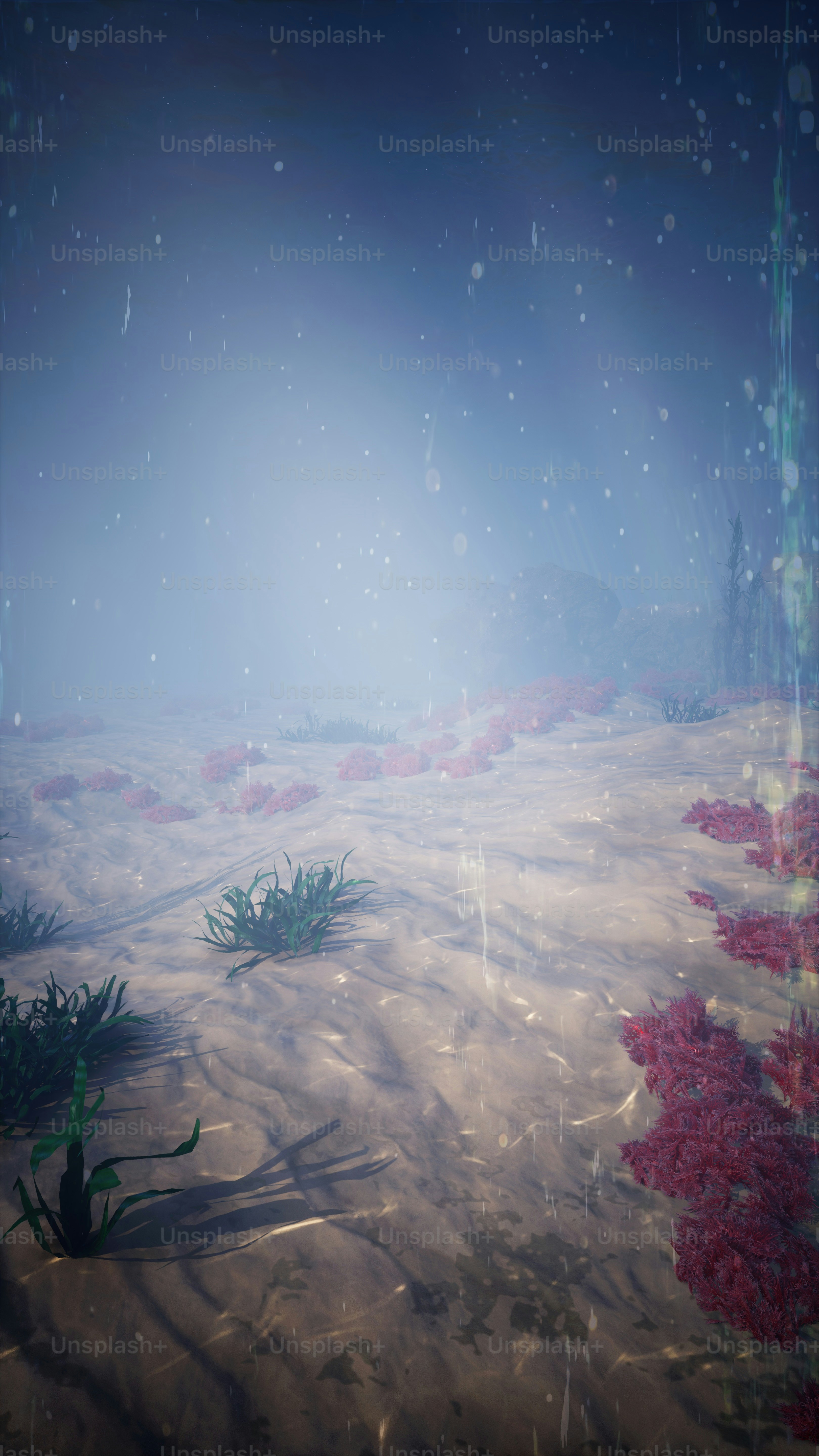 A computer generated image of a desert landscape photo – Underwater ...