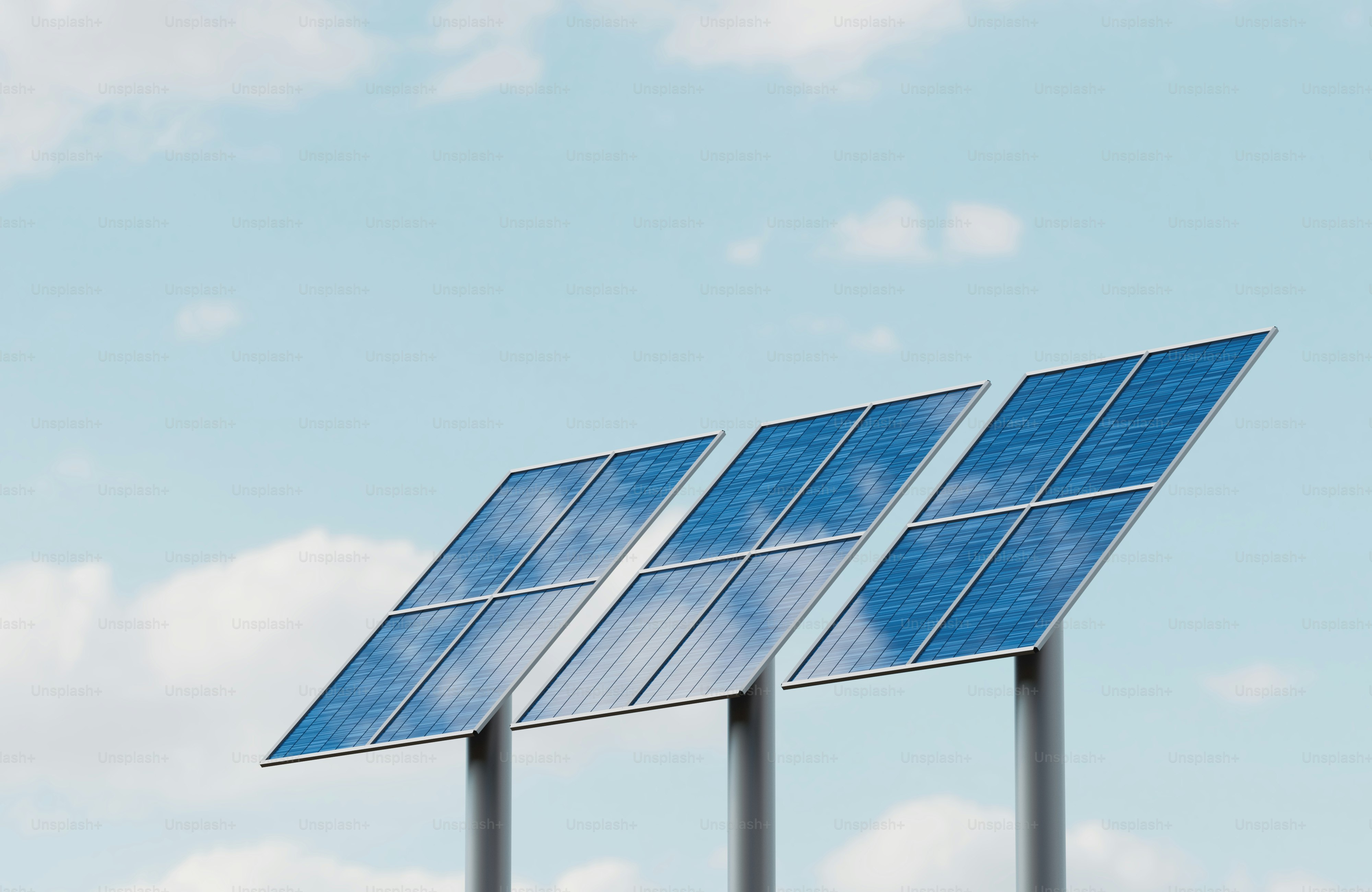 Two solar panels on top of each other photo – Photovoltaic Image on ...