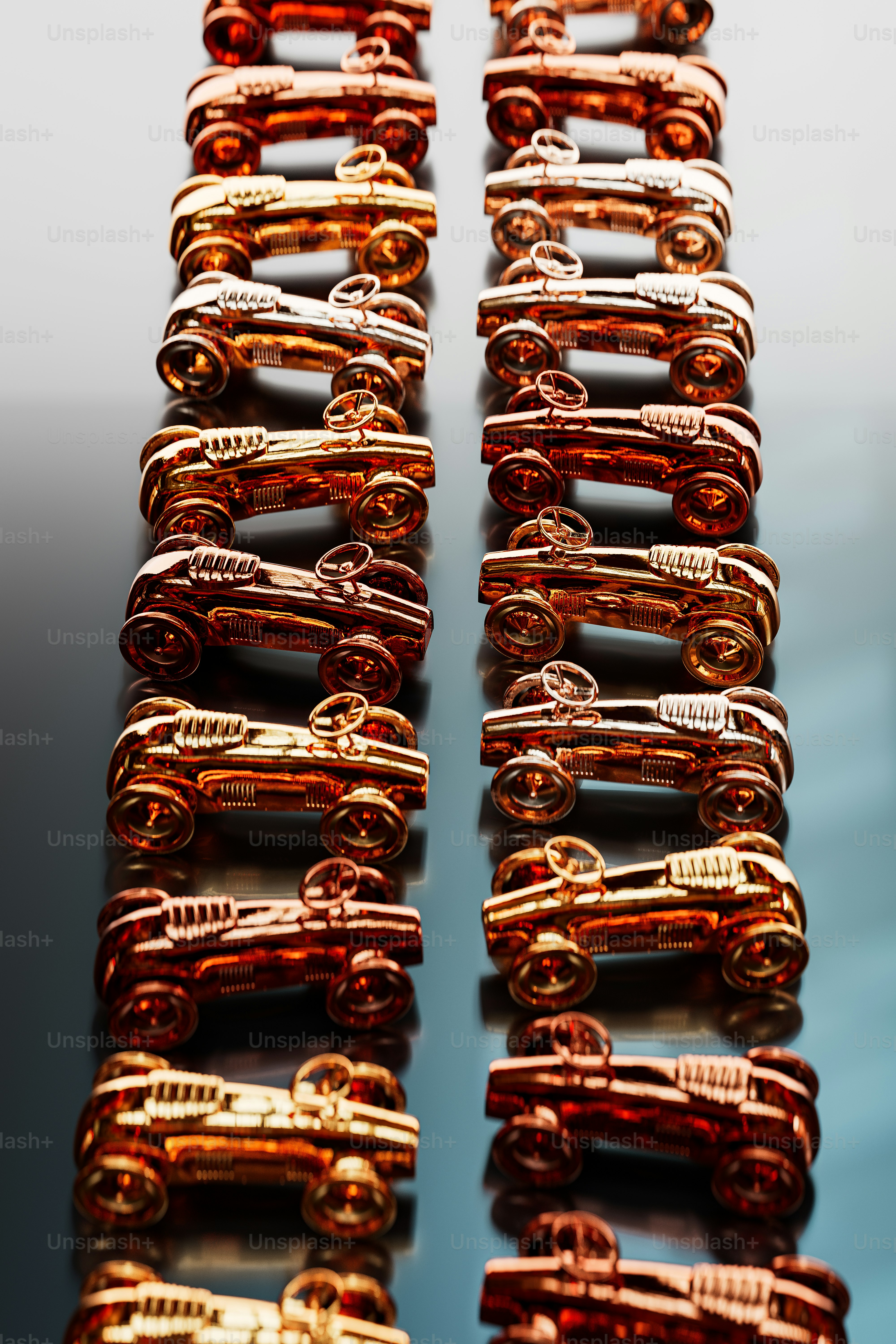 A close up of a bunch of metal objects photo – 3d Image on Unsplash