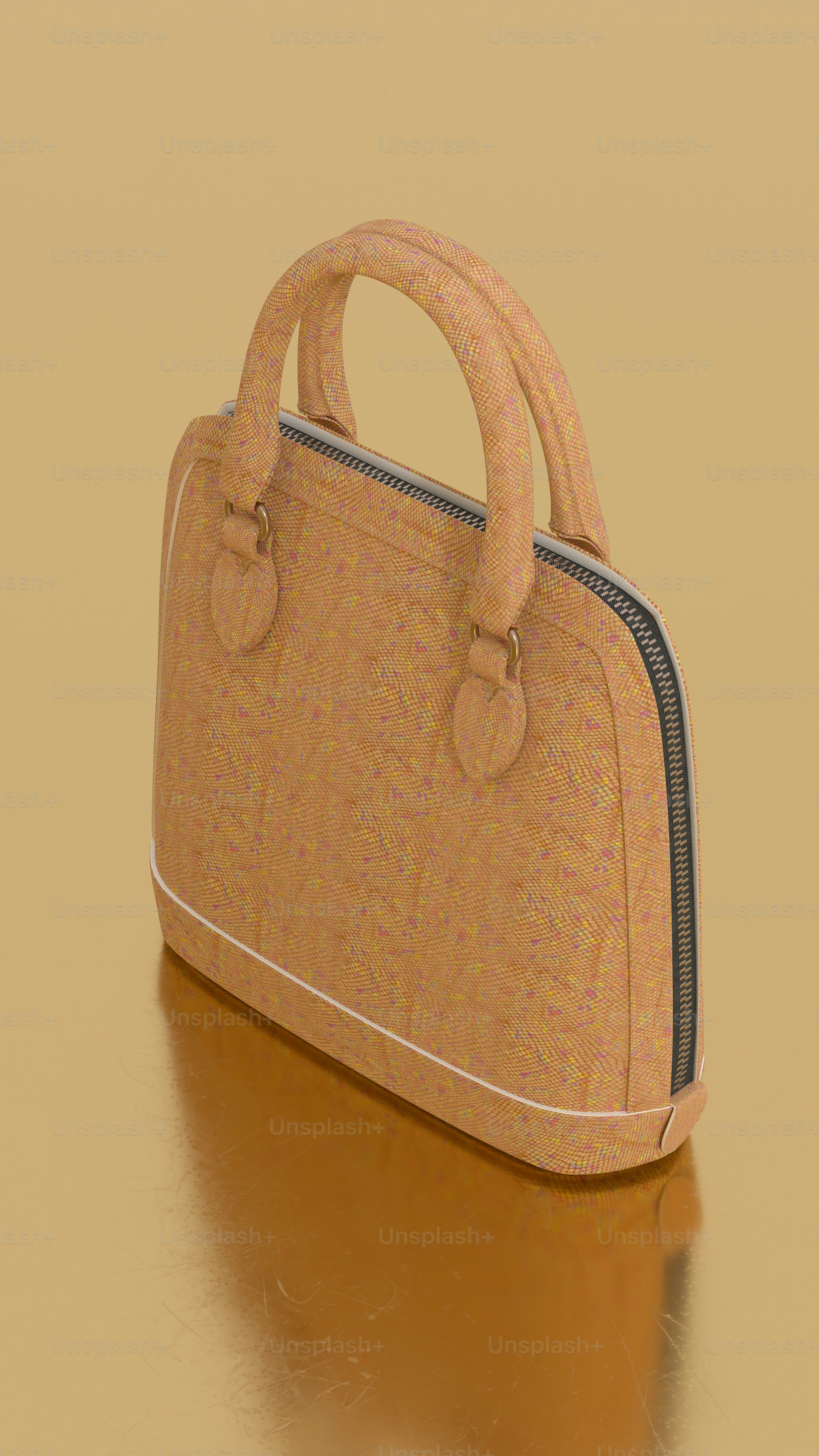 A tan purse sitting on top of a table photo – Wallpaper Image on Unsplash