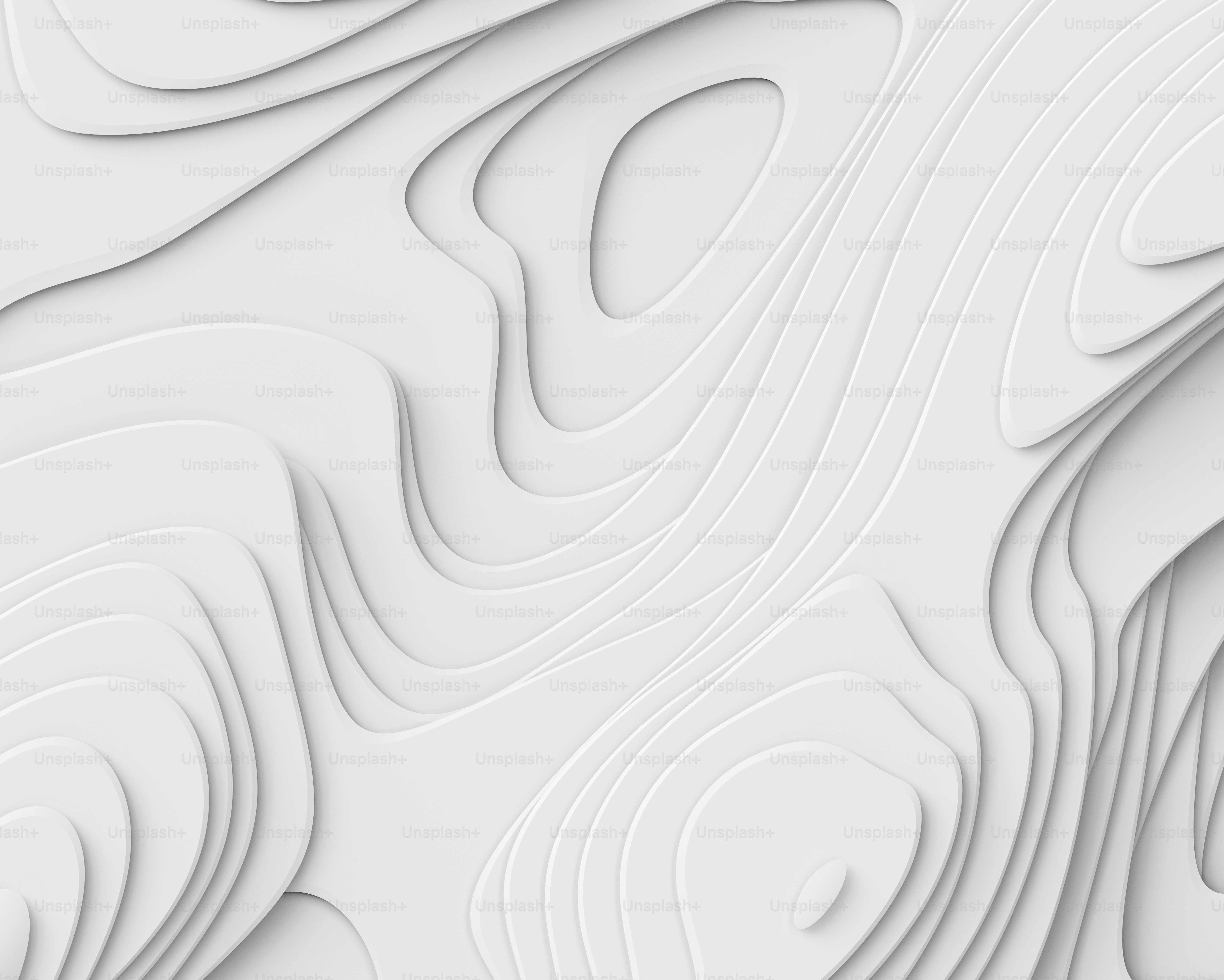 3d render, abstract white paper background, layers, flat fiber ...