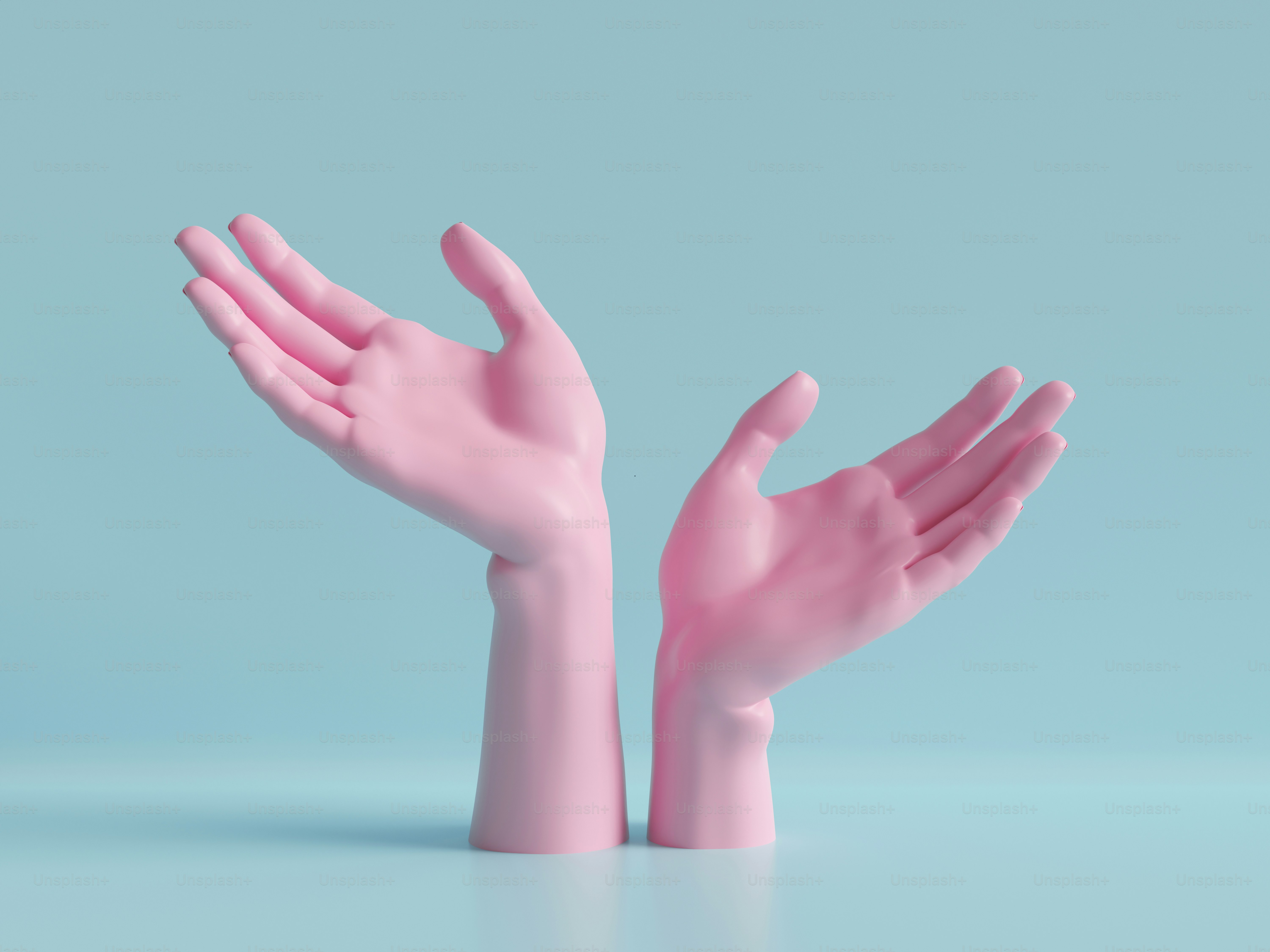 3d render, beautiful hands isolated, female mannequin body parts ...