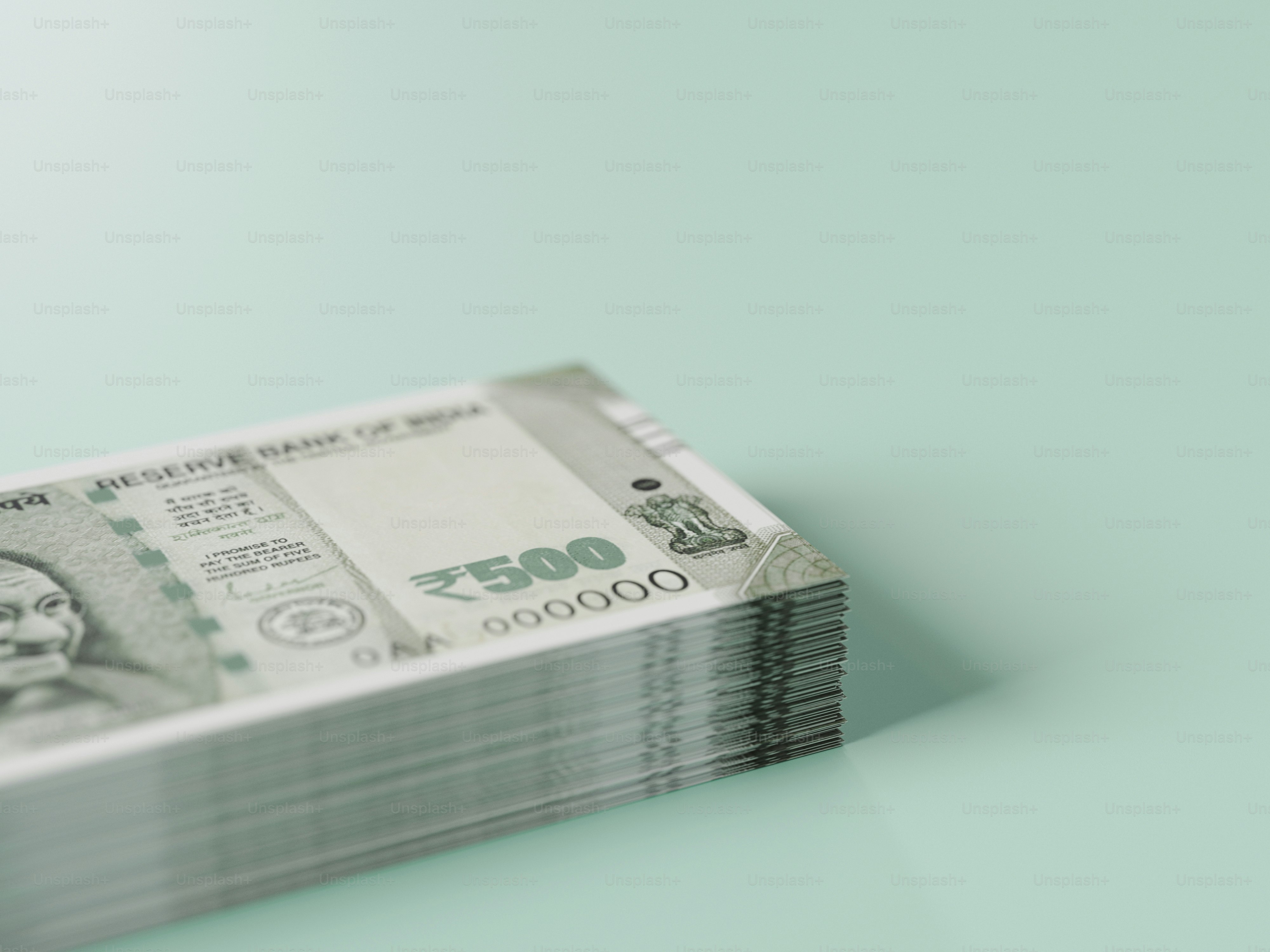 Indian Money 500 Rupees Bundles