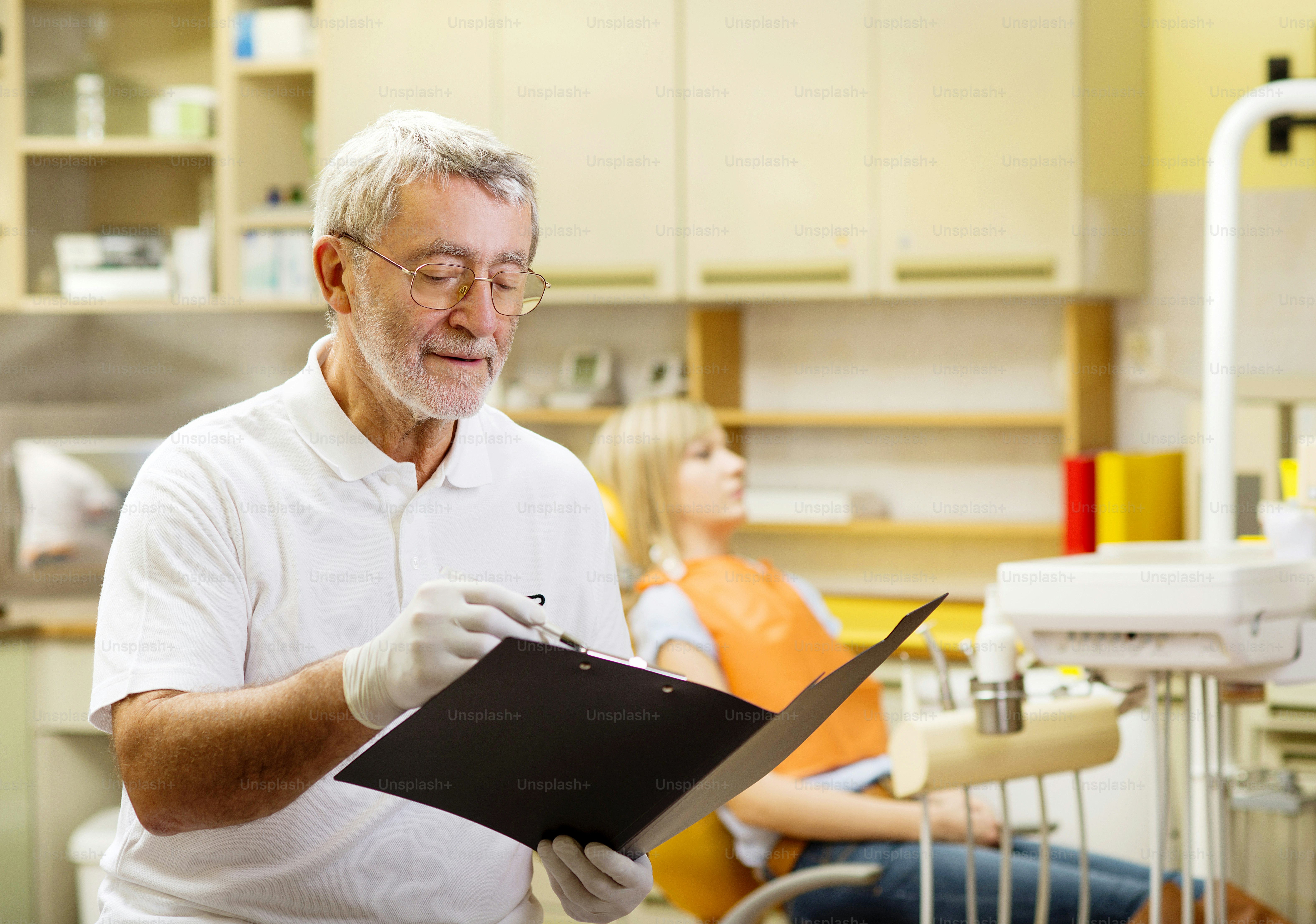 A professional dentist portrait in the dental ambulance photo ...