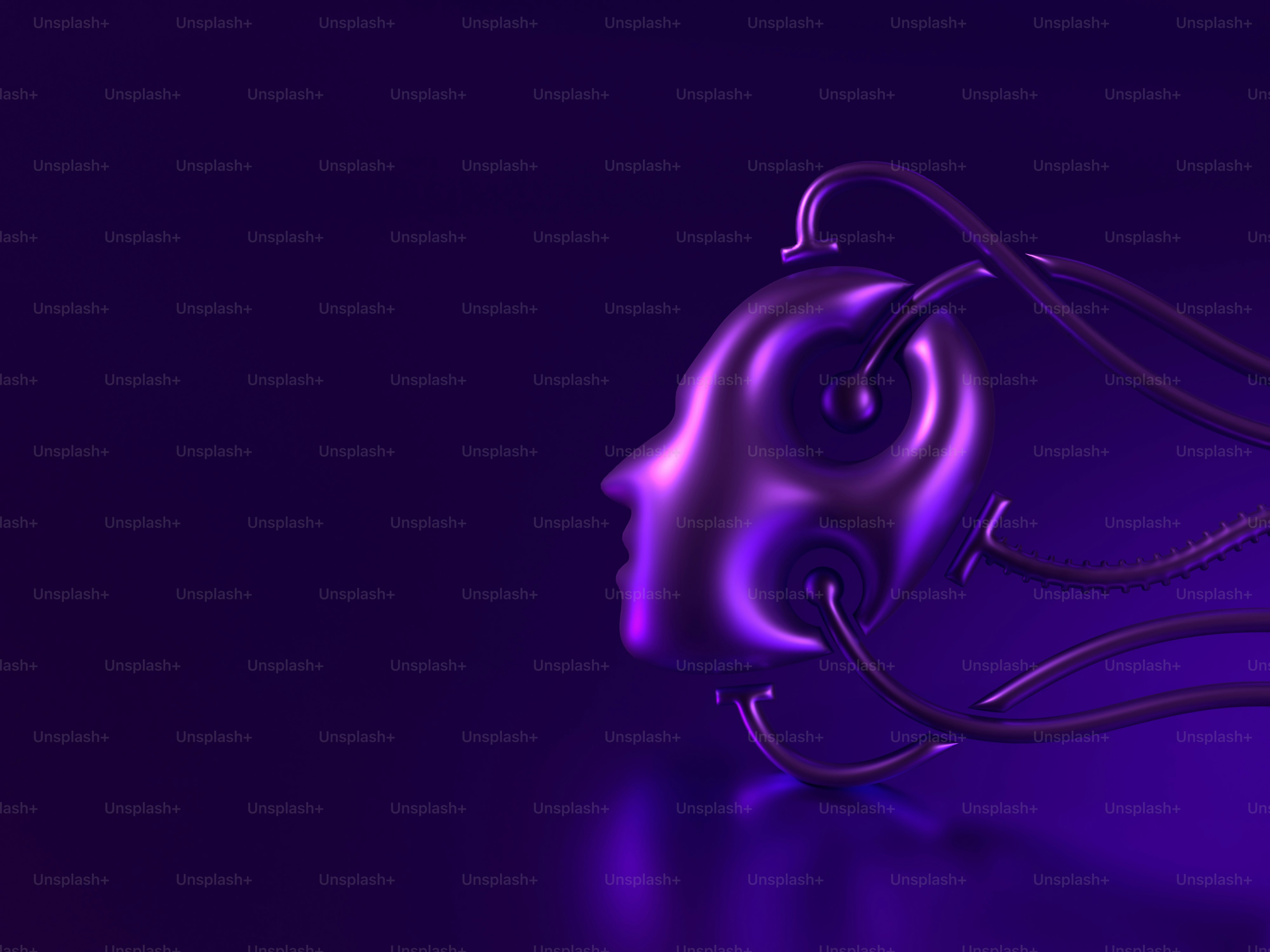 A woman's head with a purple background photo – Purple Image on Unsplash