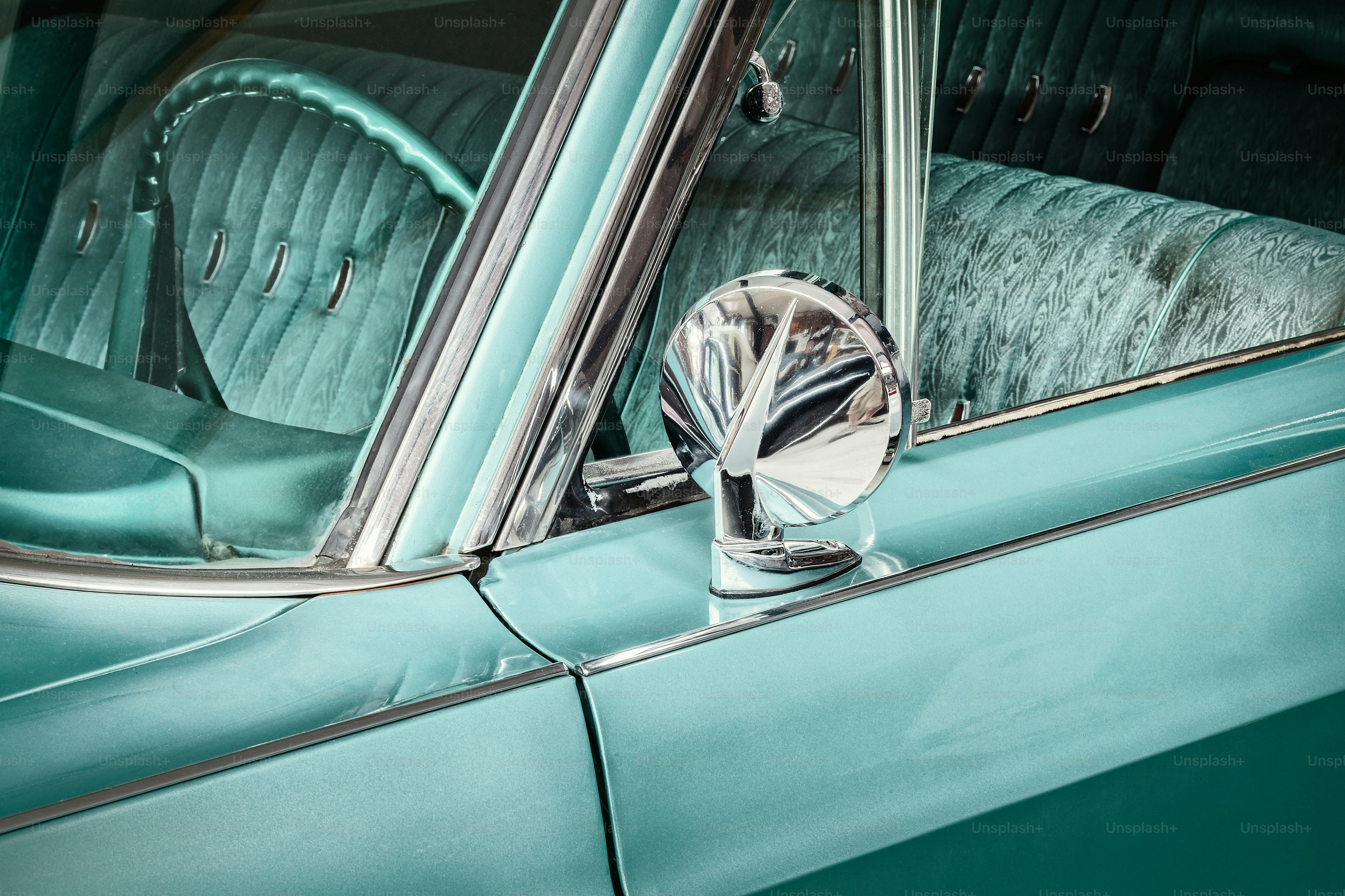 Retro styled detail of the side of a vintage car photo – Car Image on ...