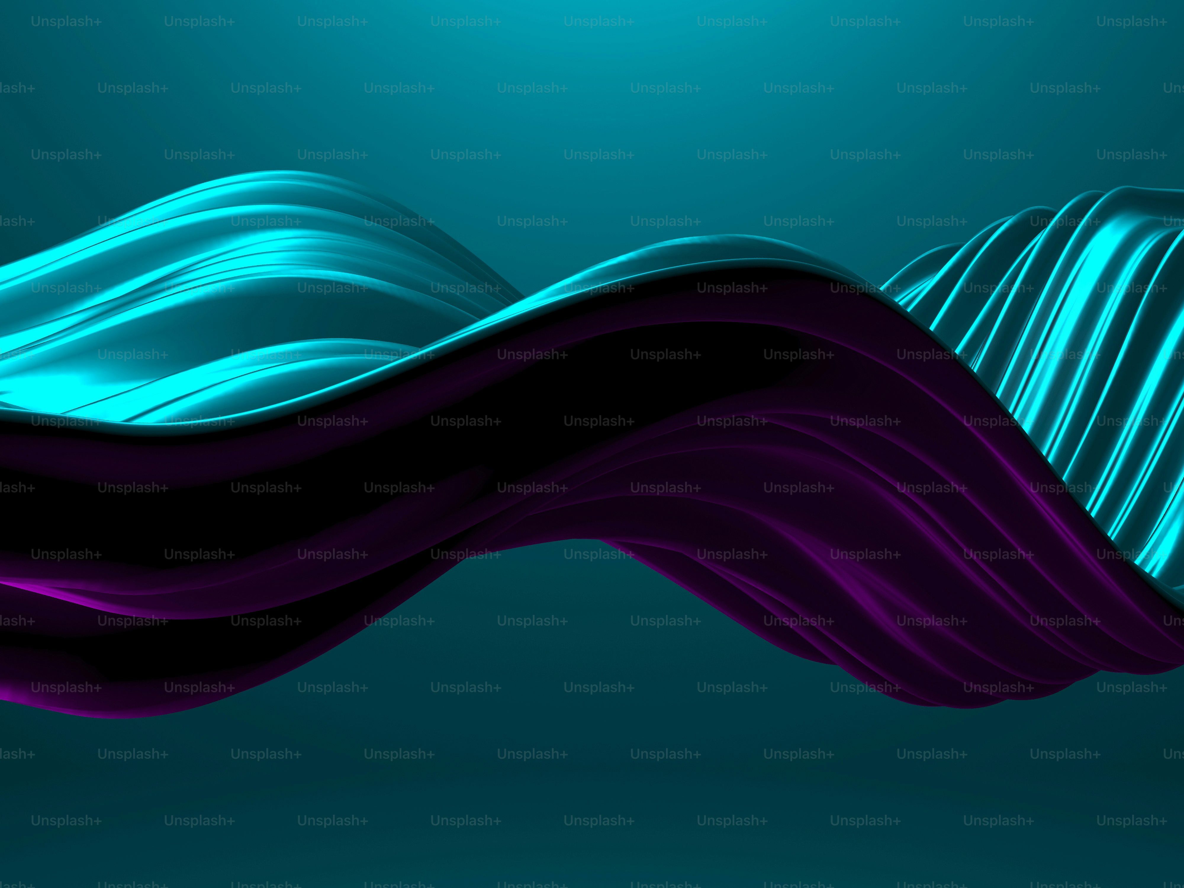 Colorful Liquid metallic wavy background. 3d render illustration photo ...