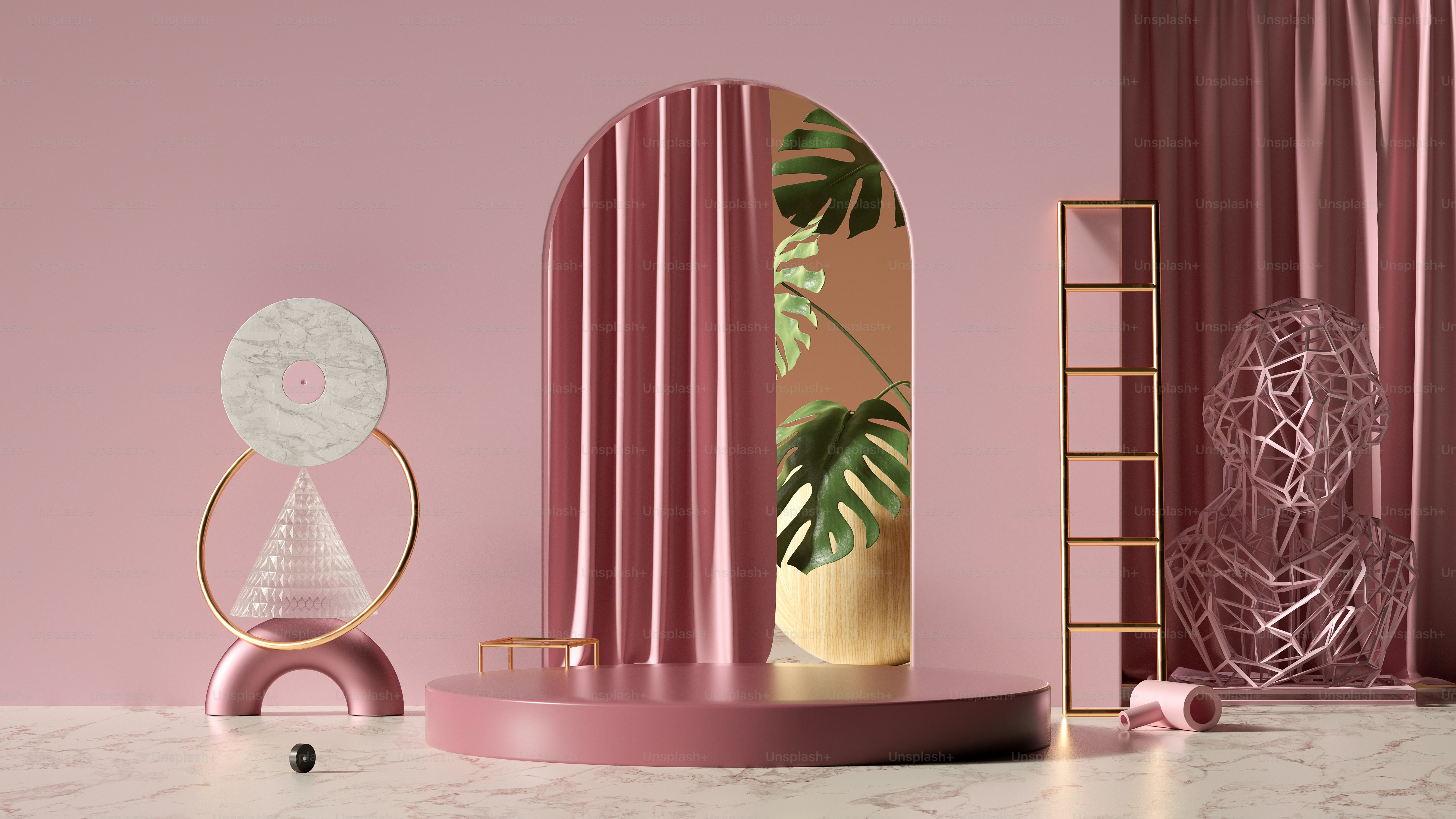 Abstract background,round platform,show a product,empty scene, 3d ...