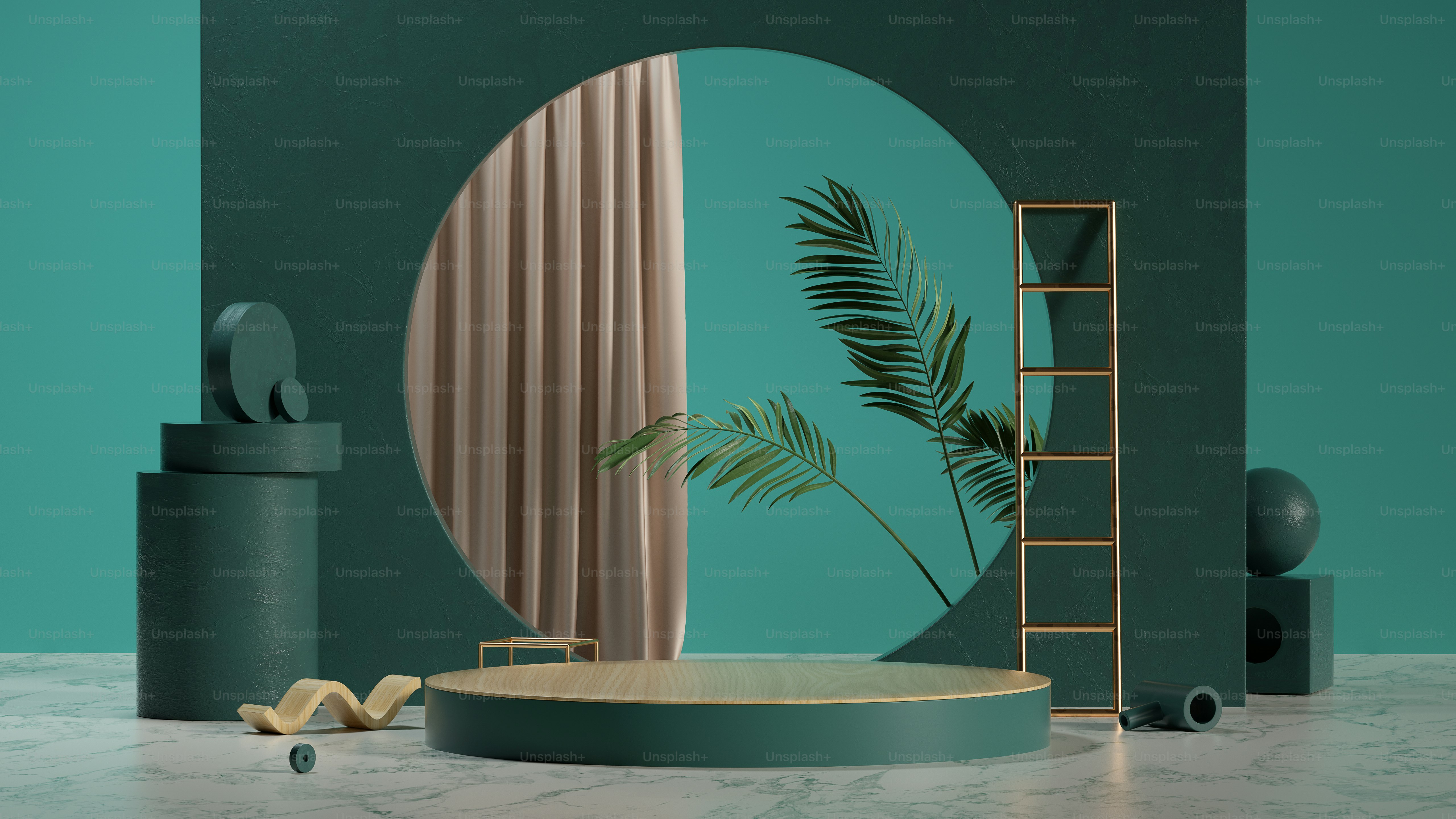 Abstract background,round platform,show a product,empty scene, 3d ...