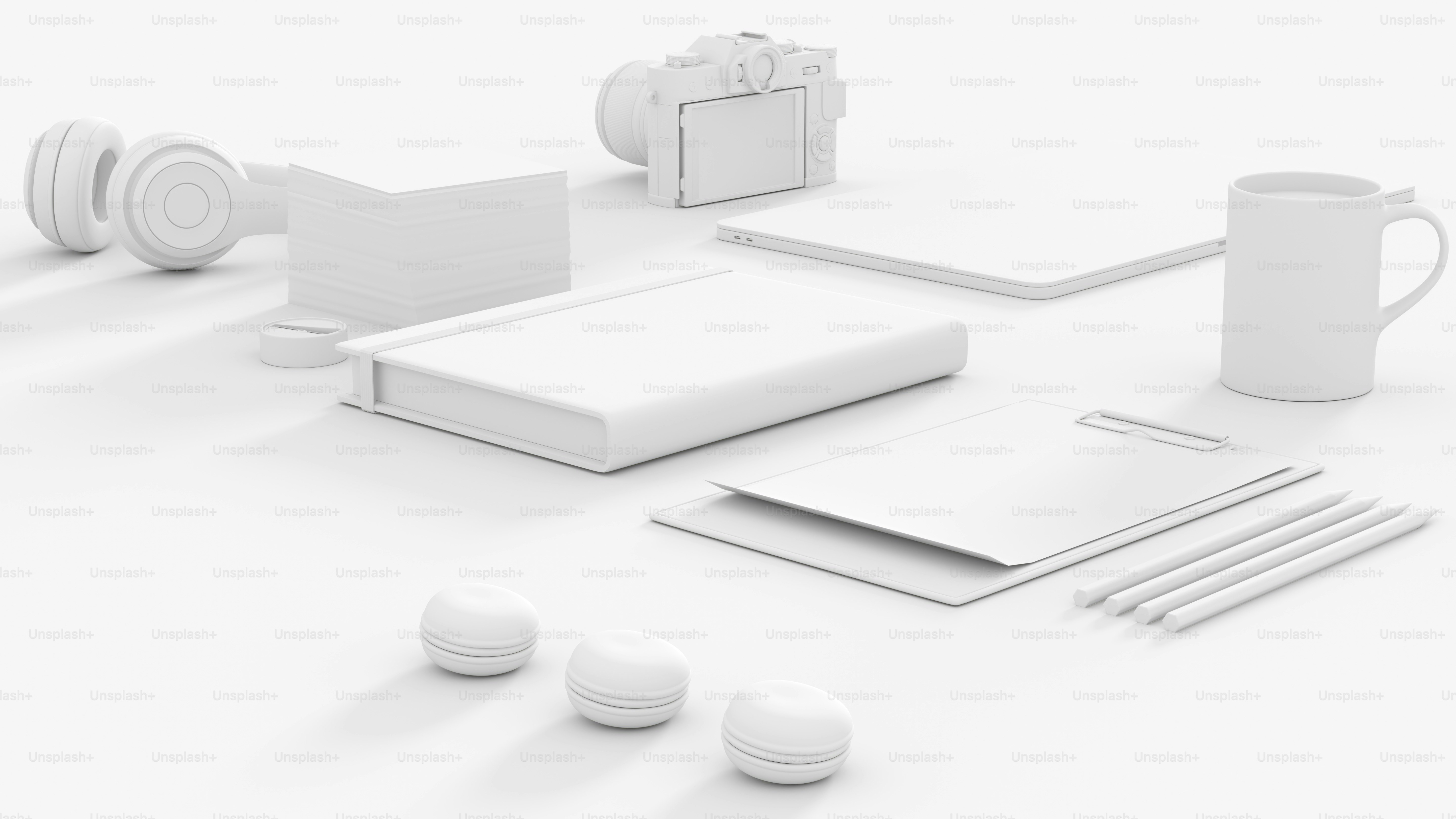 A set of white objects on a white surface photo – White Image on Unsplash