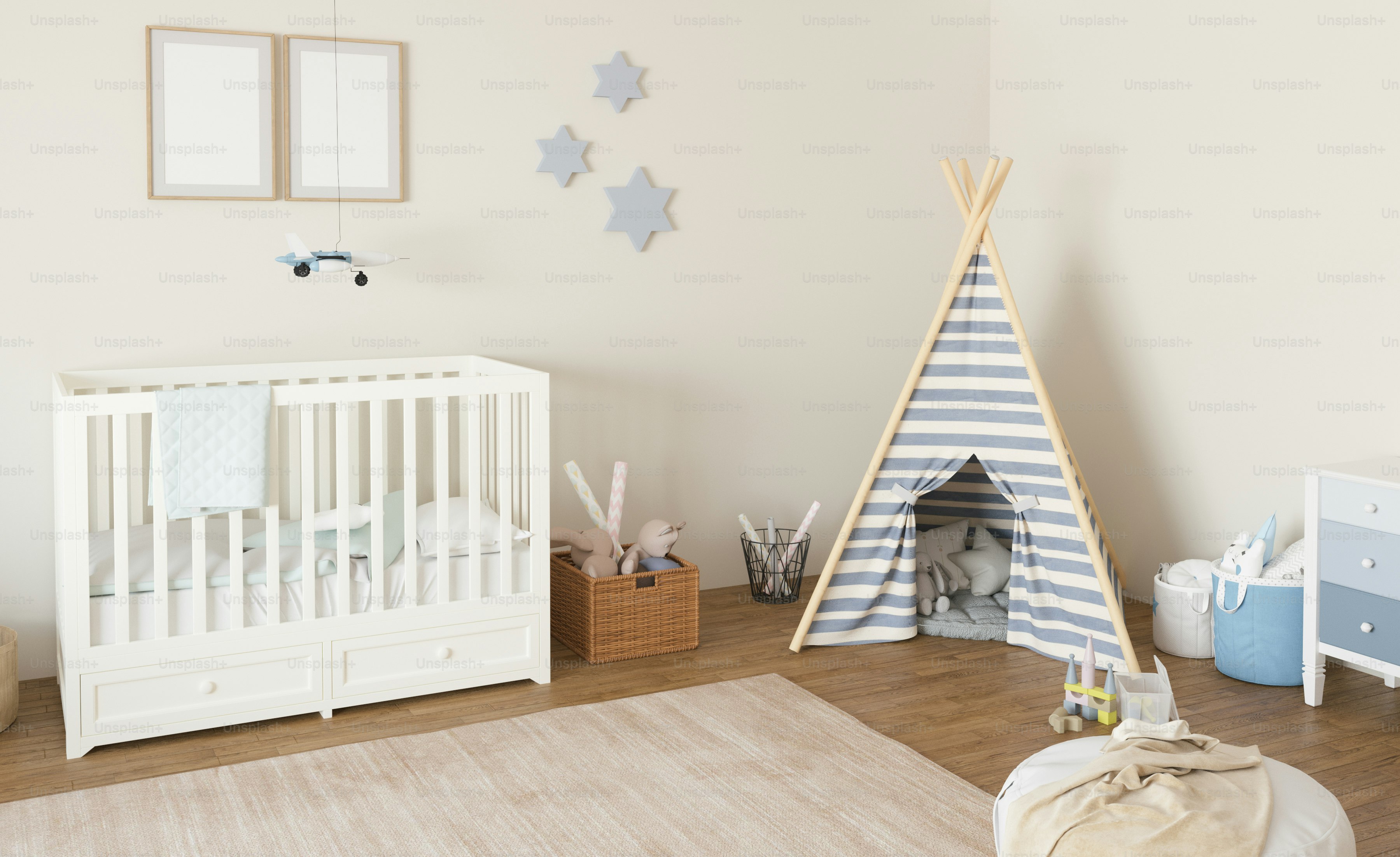 A baby's room with a teepee and a teepee tent photo – Bedroom Image on ...
