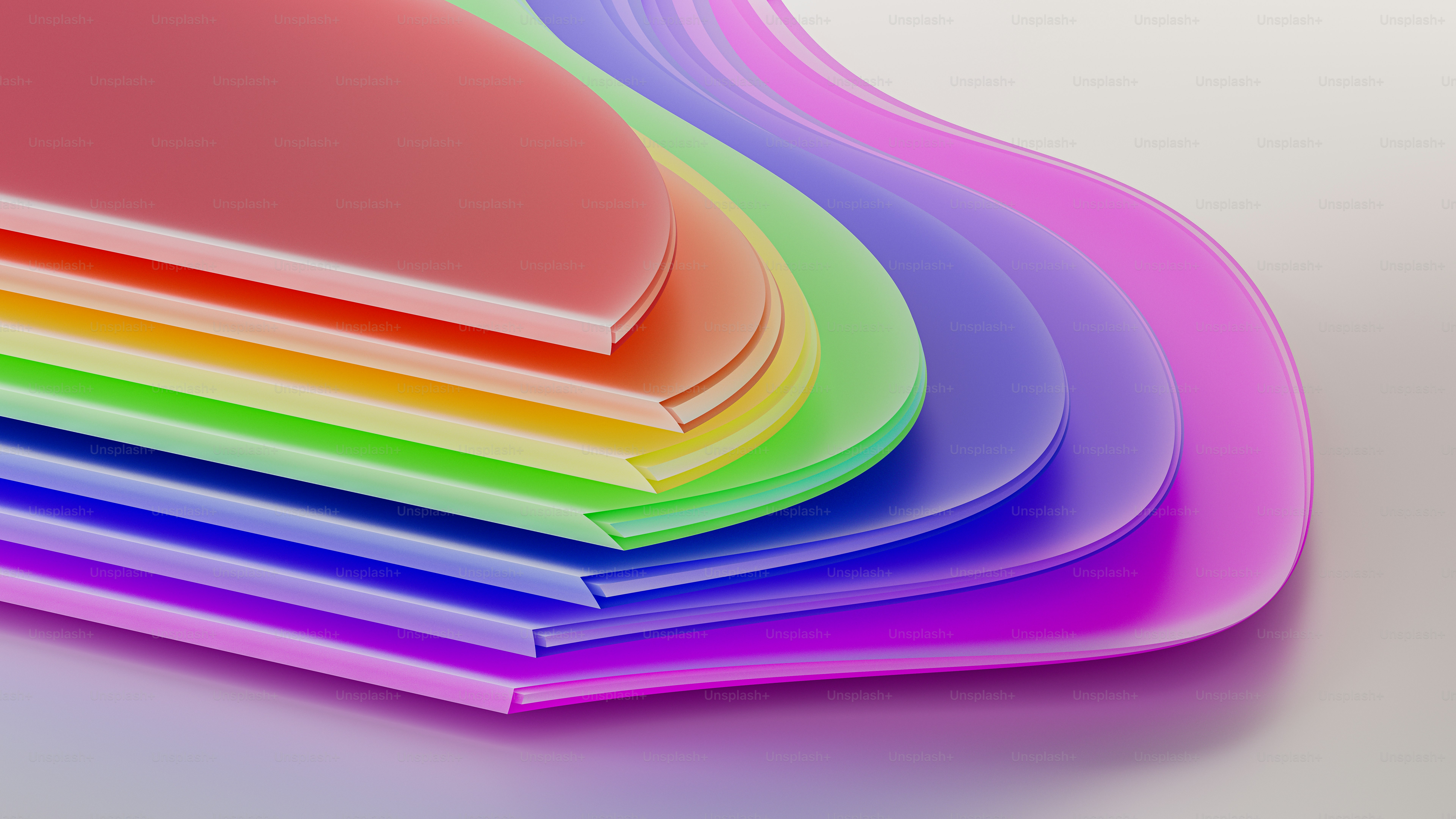 A close up of a multicolored pattern of paper photo – Rainbow Image on ...