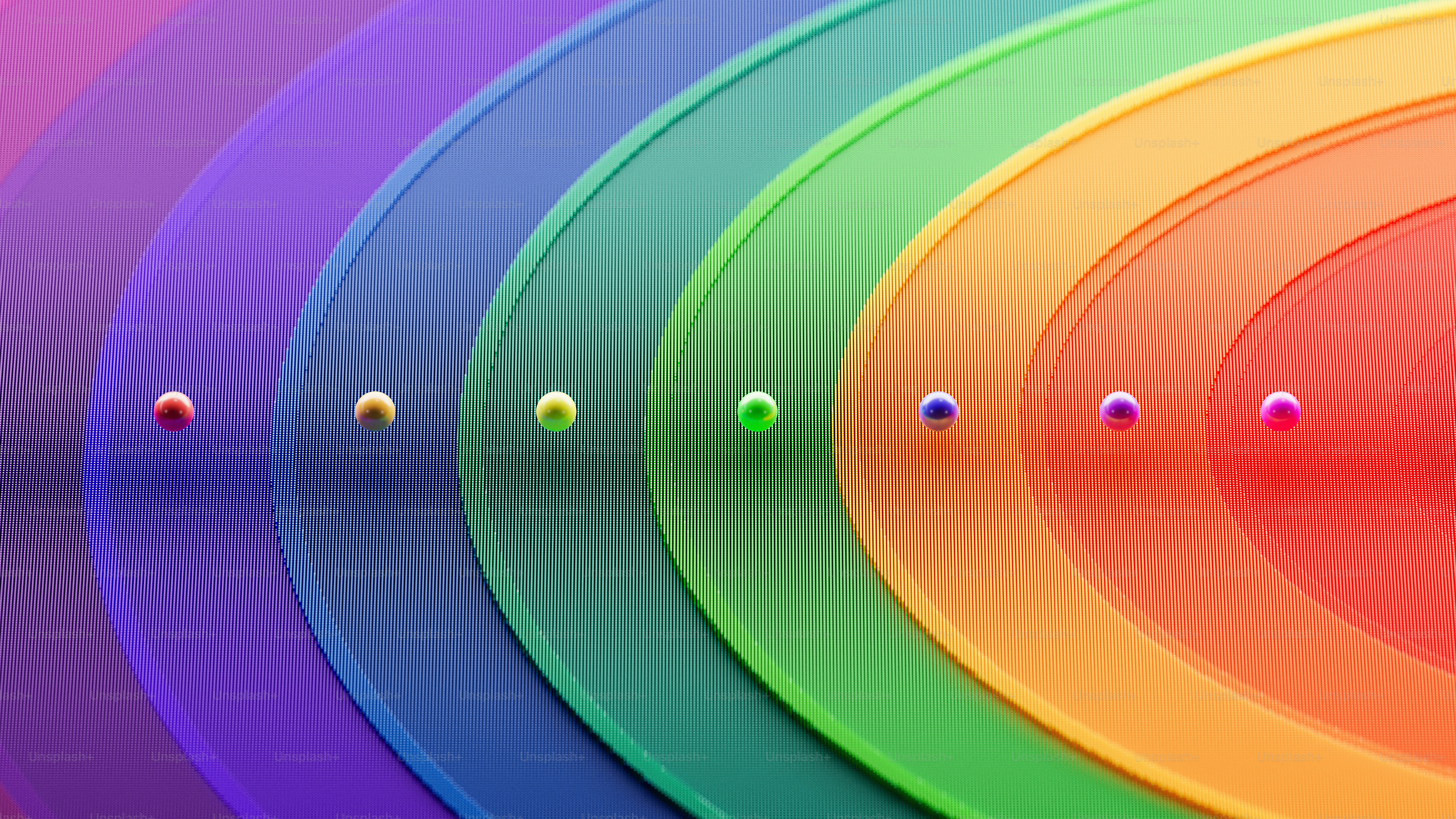 A bunch of different colored circles in a row photo – Colourful Image ...