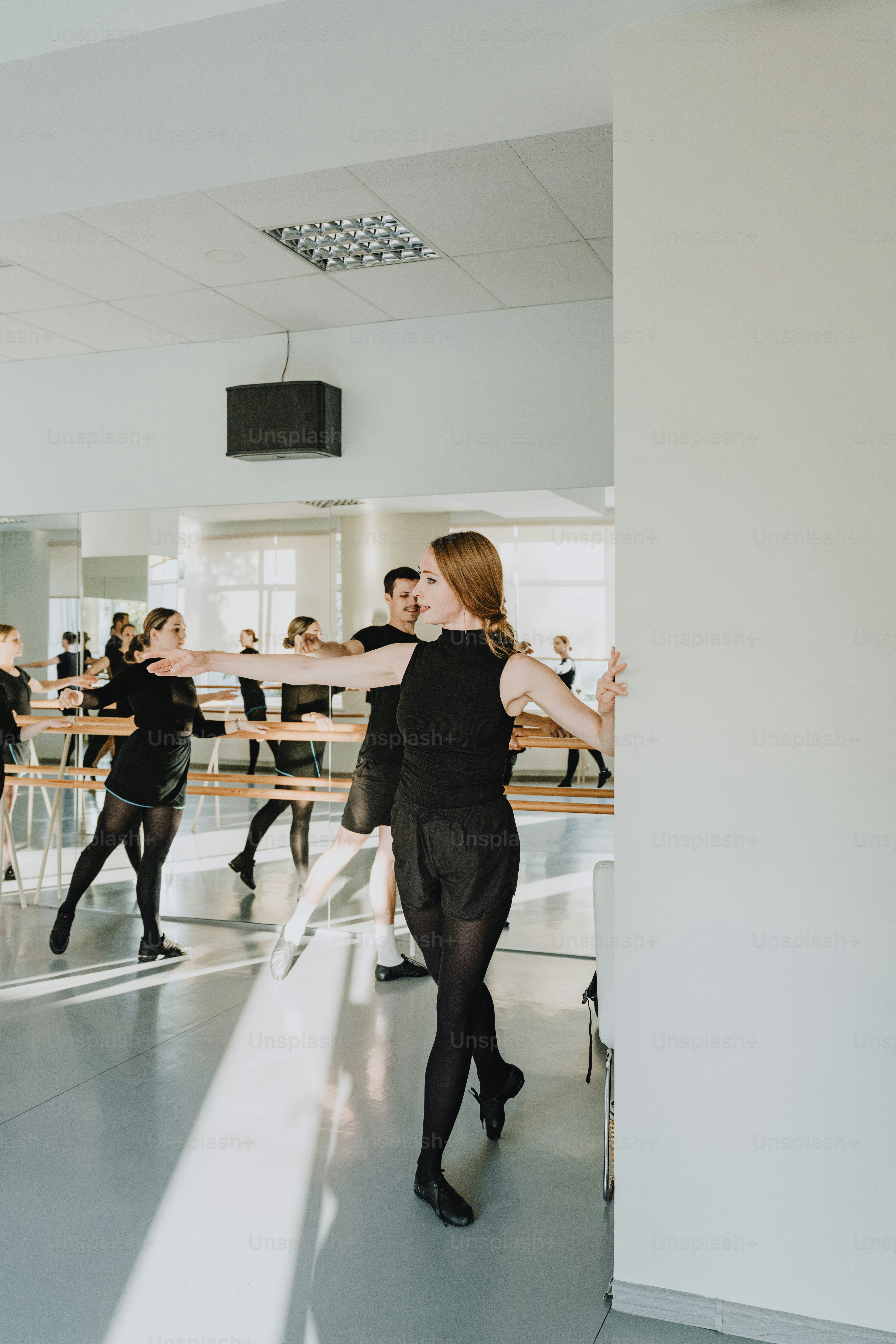 A group of people in a dance class photo – Performing arts Image on ...