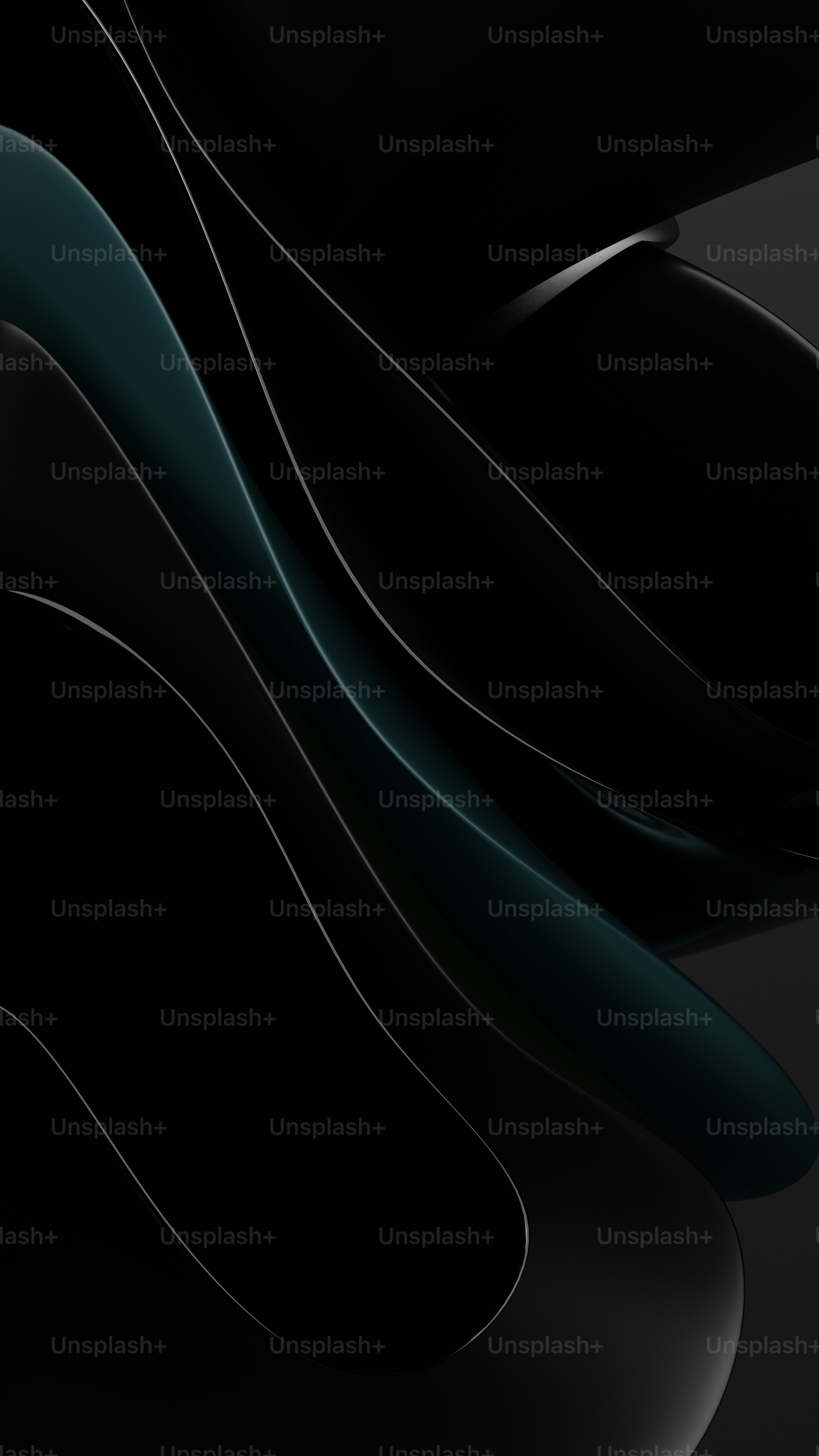 An abstract black background with wavy lines photo – Dark background ...