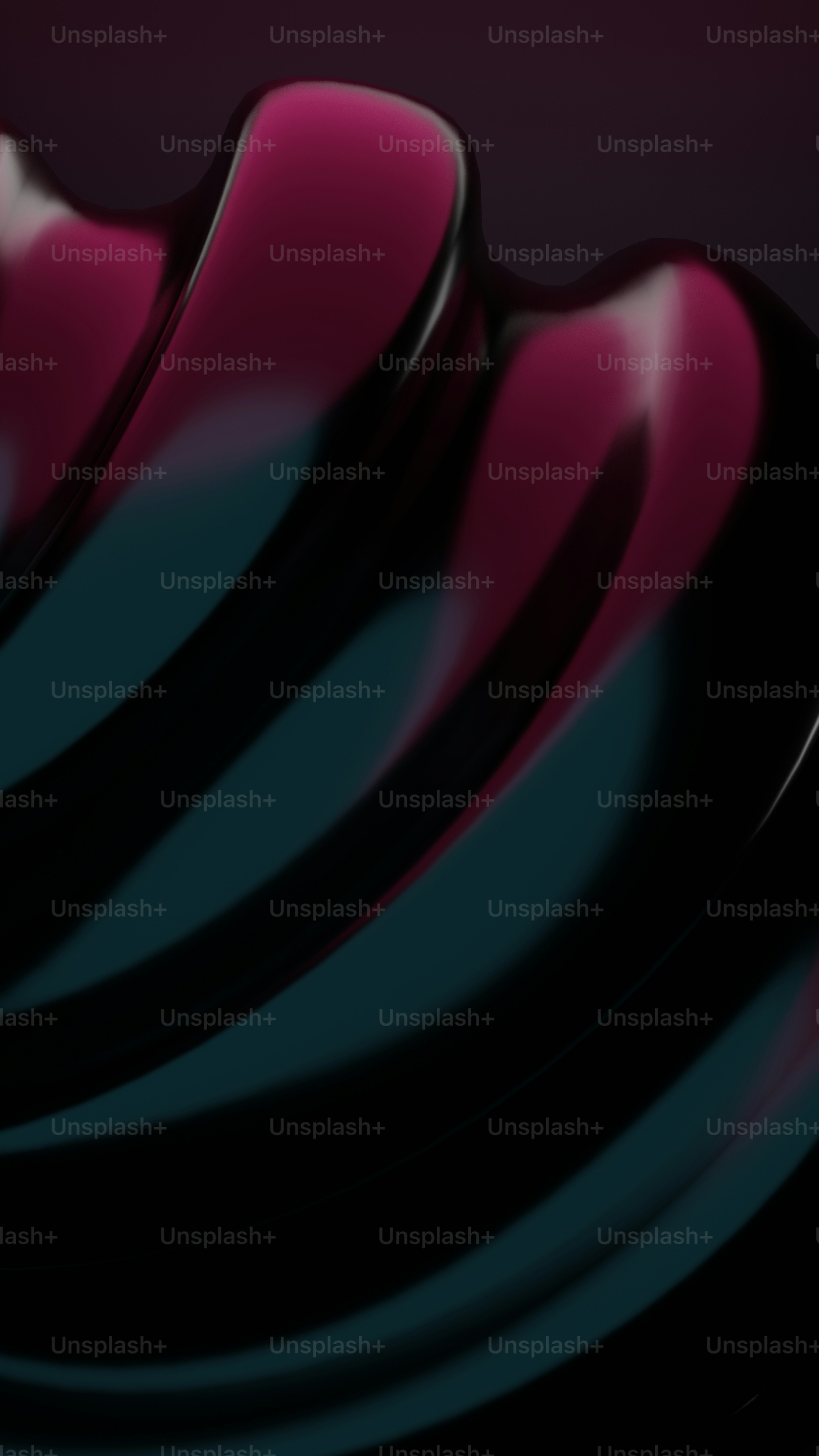 A close up of a red and black object on a black background photo – Dark ...