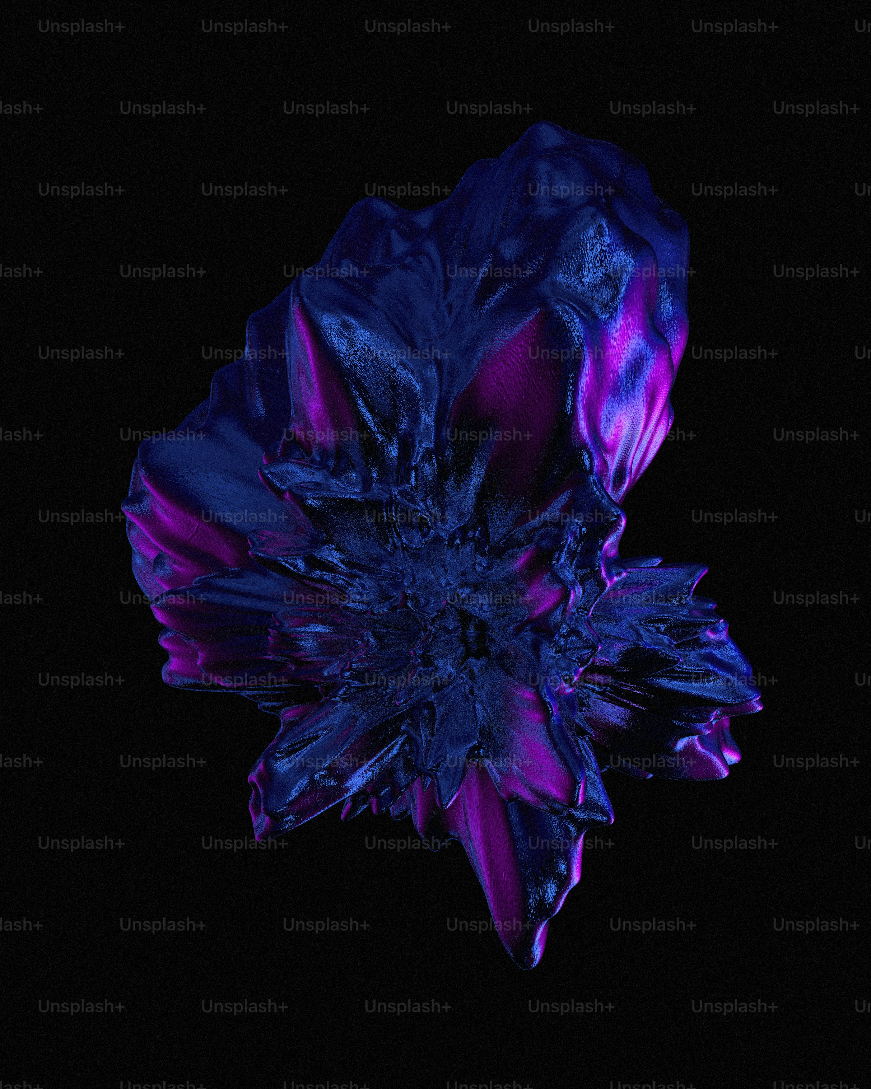 A black background with purple and blue colors photo – Midnight neon ...